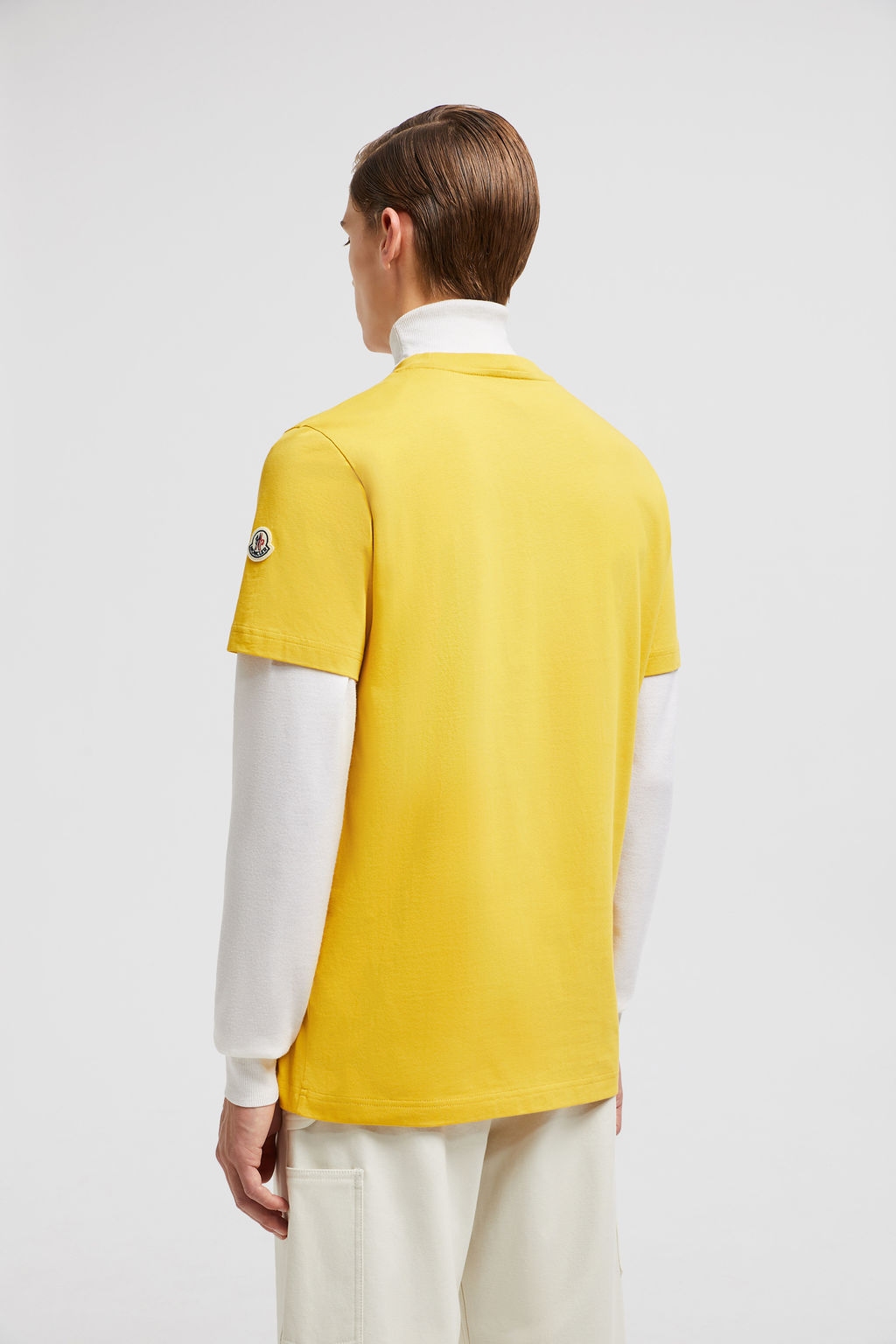 T-shirt con logo gommato Giallo - Polo & T-shirt Uomo | Moncler IT