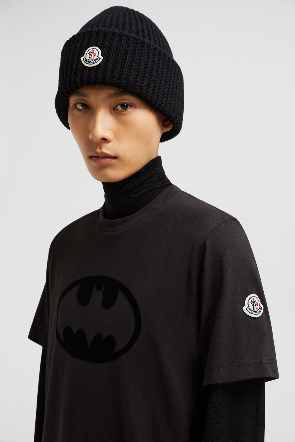 T-shirt à logo Batman Noir - Polos et t-shirts Homme | Moncler FR