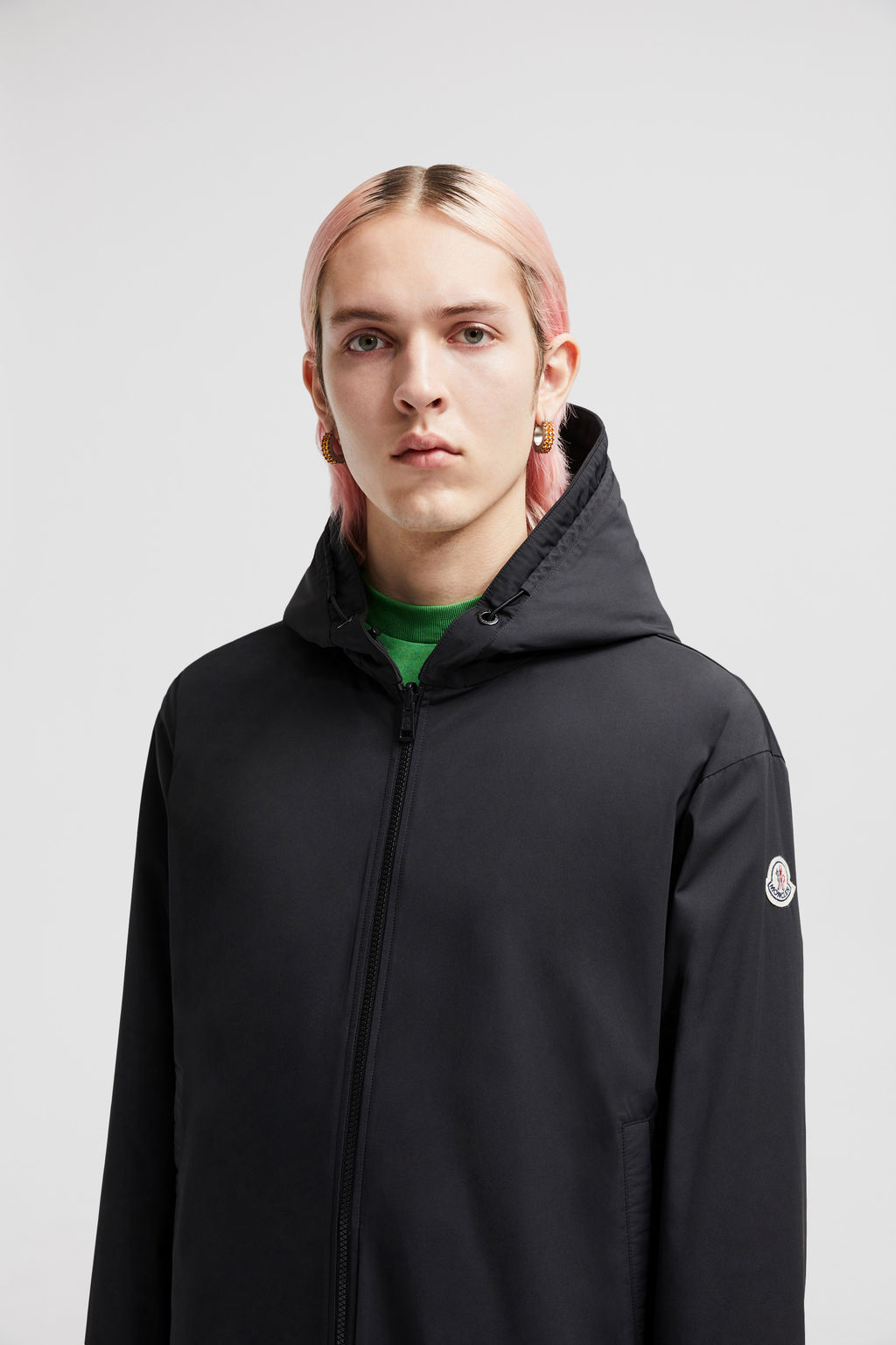 Black Reversible Zip-Up Hoodie - Sweatshirts for Men | Moncler US