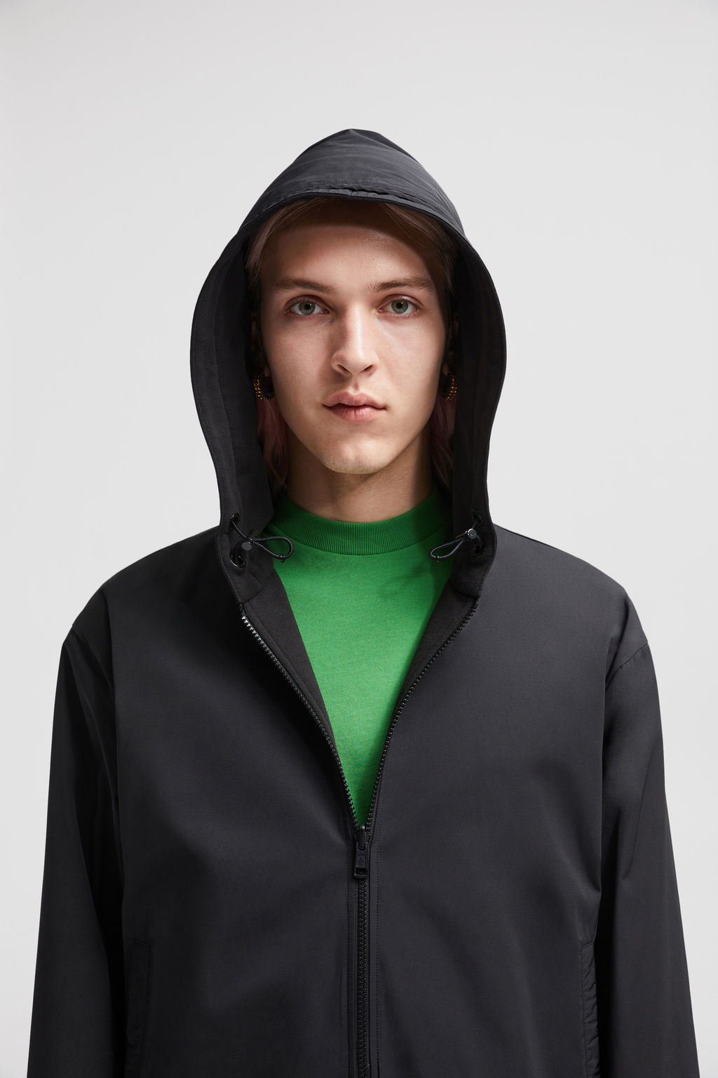 Black Reversible Zip-Up Hoodie - Sweatshirts for Men | Moncler US