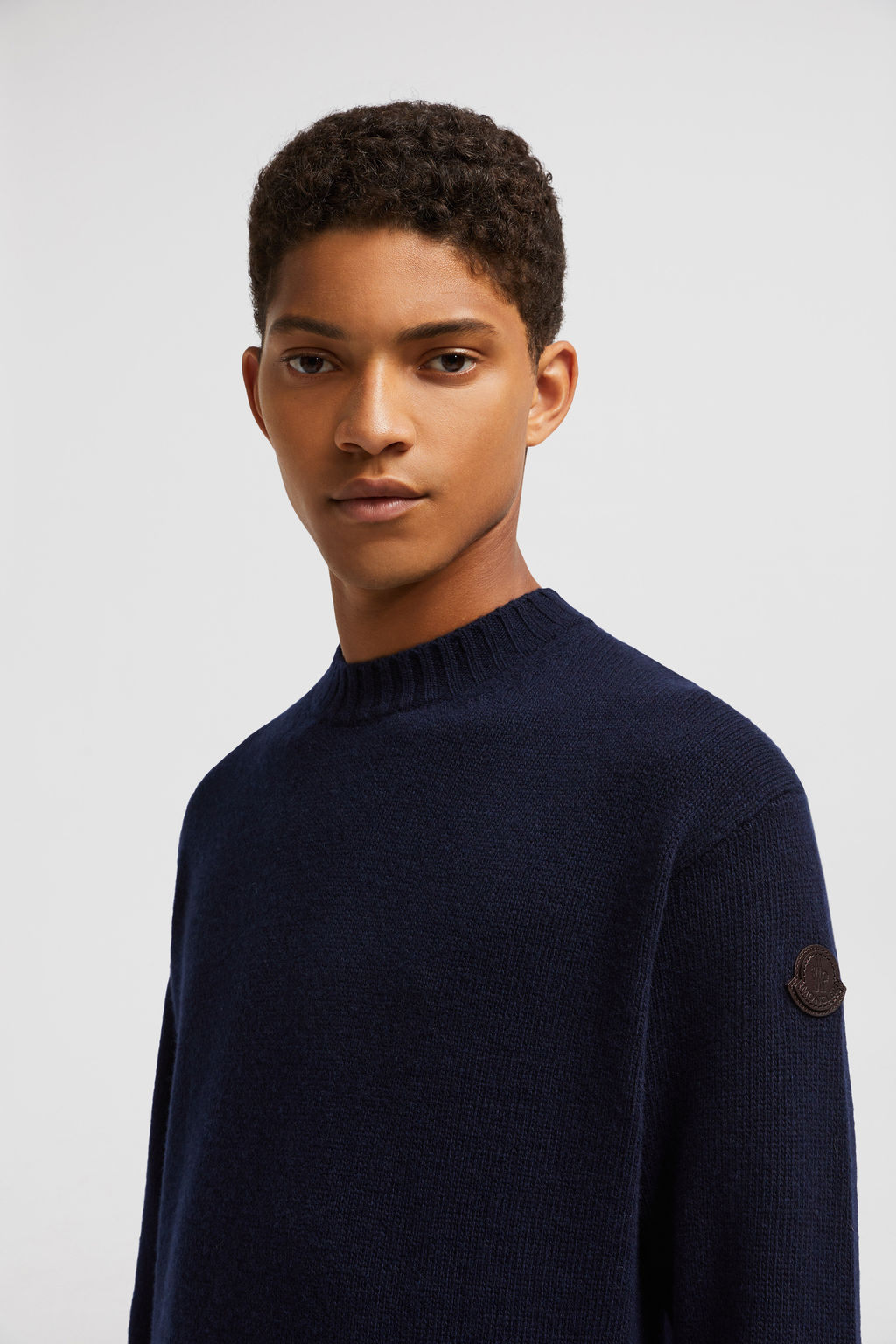 Dark Blue Wool & Cashmere Jumper - Sweaters & Cardigans for Men ...
