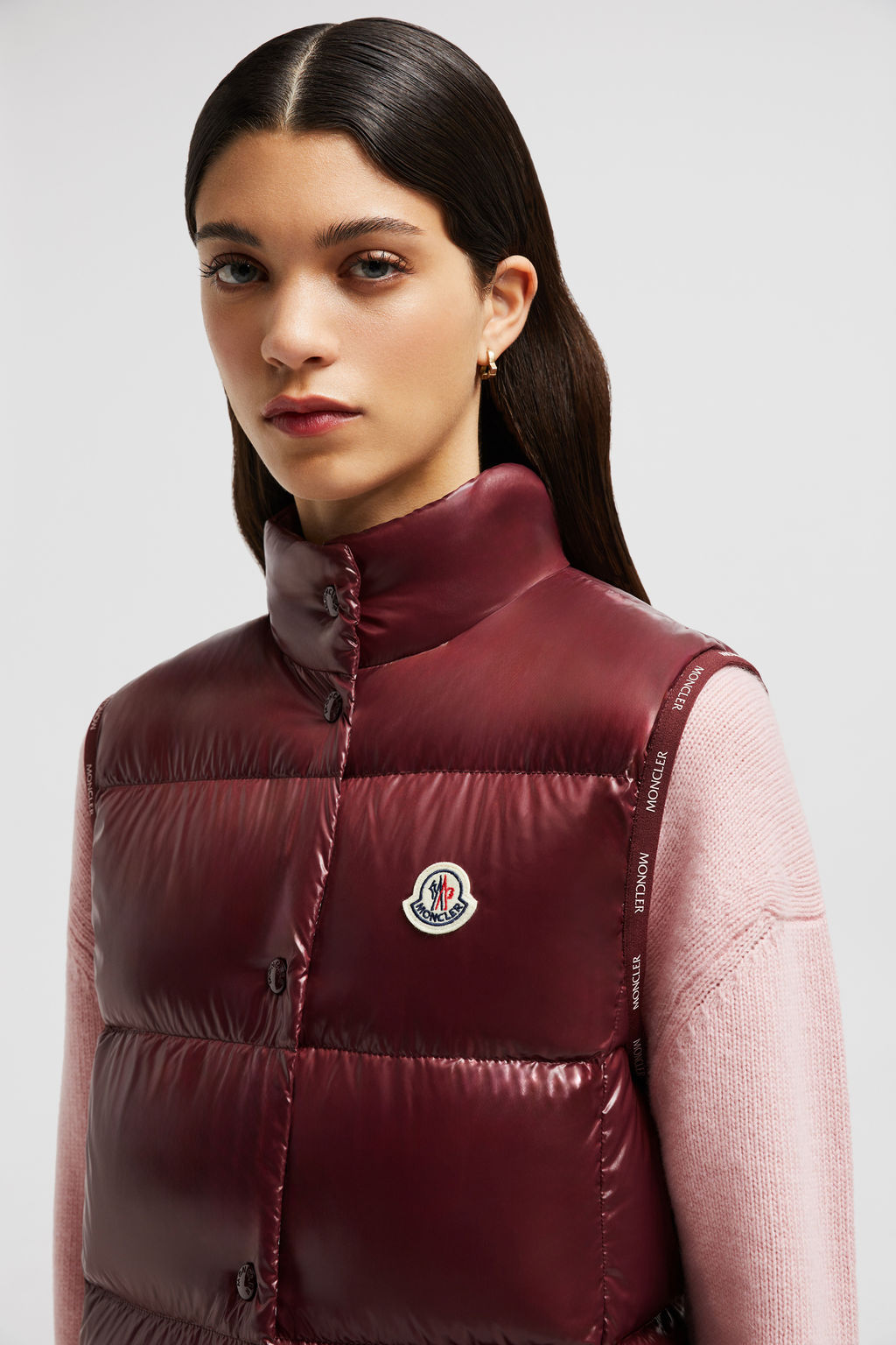 Chaleco plumífero Badia Burdeos - Chalecos de Mujer | Moncler US
