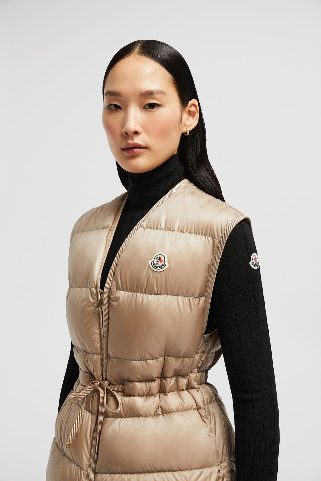 Beige Nai Down Vest - Vests for Women | Moncler US