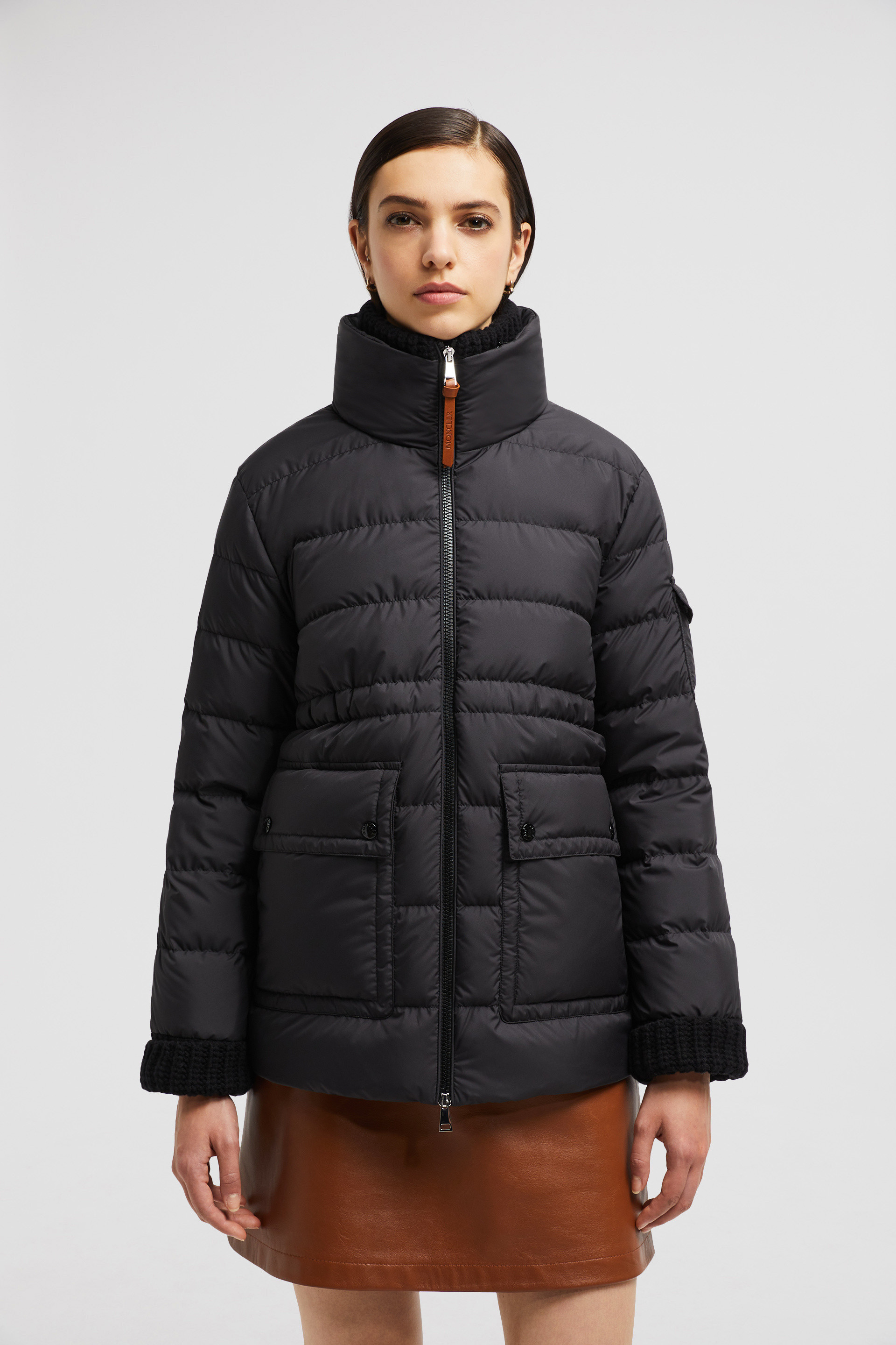 Black Baux Hooded Short Down Jacket - Short Down Jackets for Black Baux Hooded Short Down Jacket - Short Down Jackets for