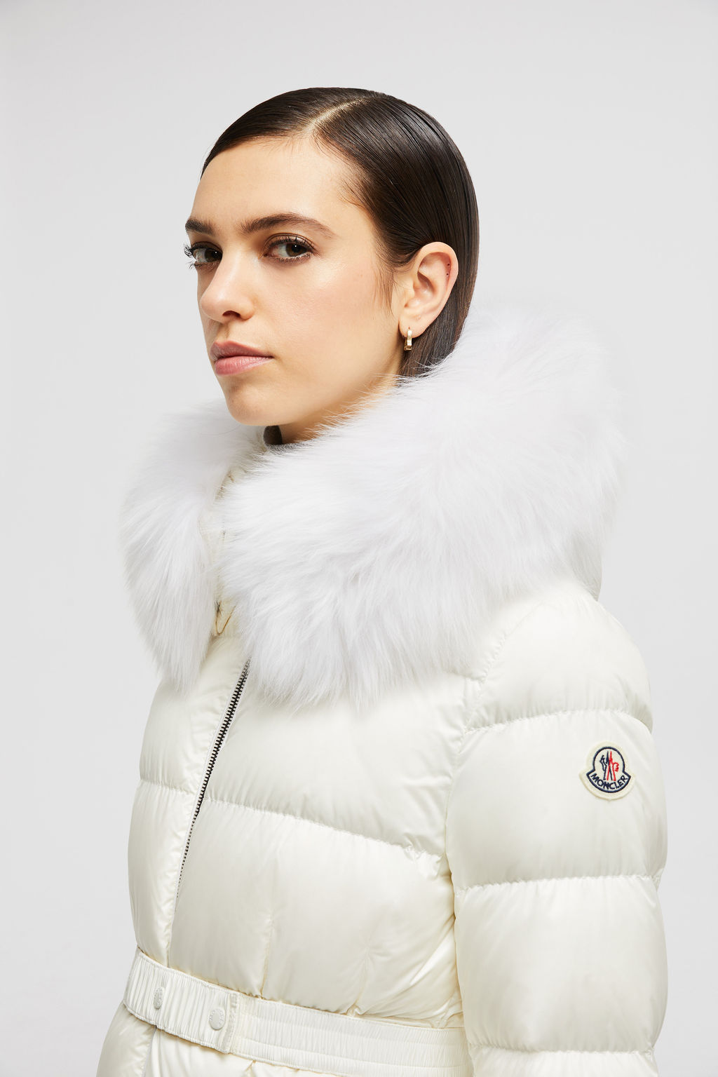 White Boed Short Down Jacket - Short Down Jackets for Women | Moncler IT