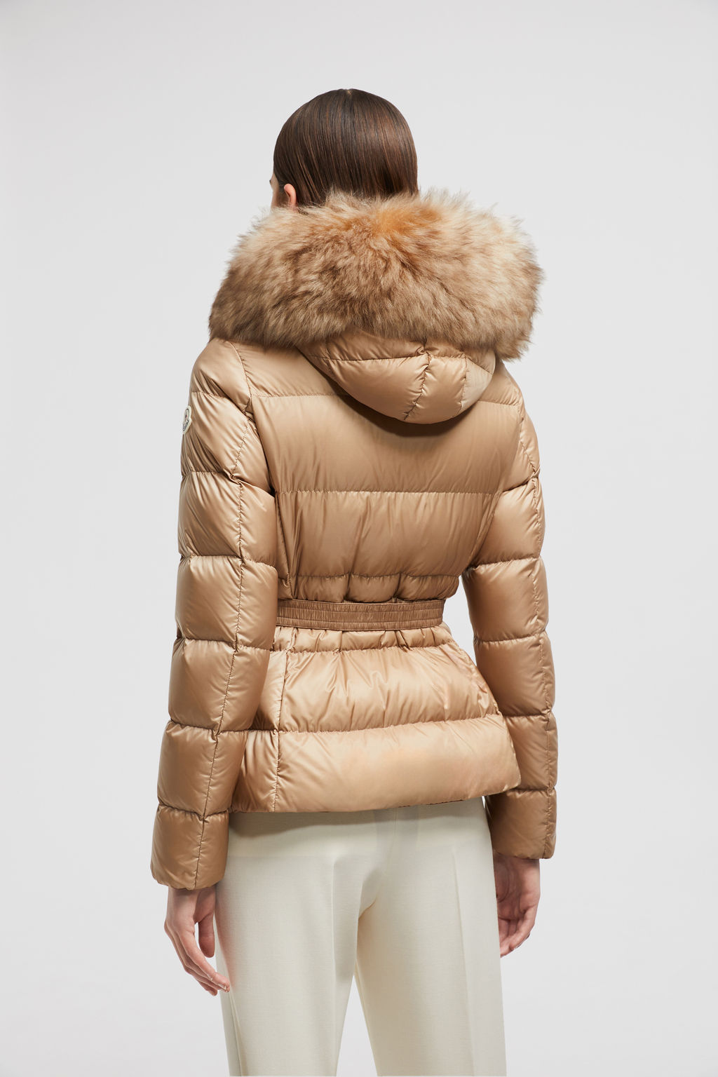 Camel Beige Boed Short Down Jacket - Short Down Jackets for Women ...