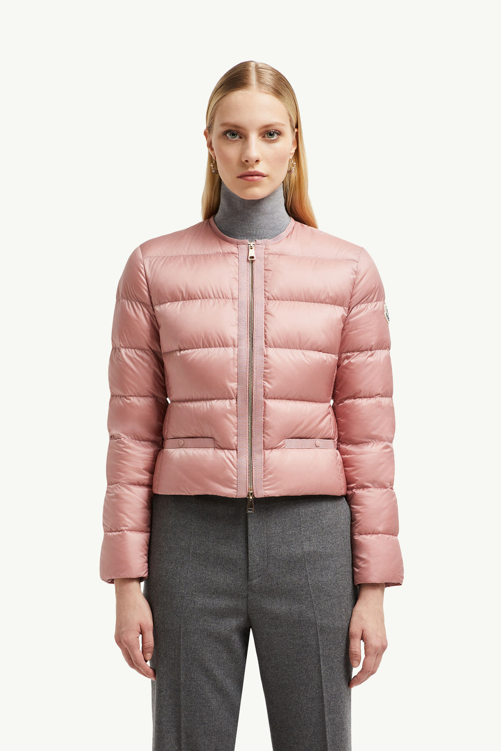 Light Pink Laurine Short Down Jacket - Short Down Jackets for Women | Moncler US