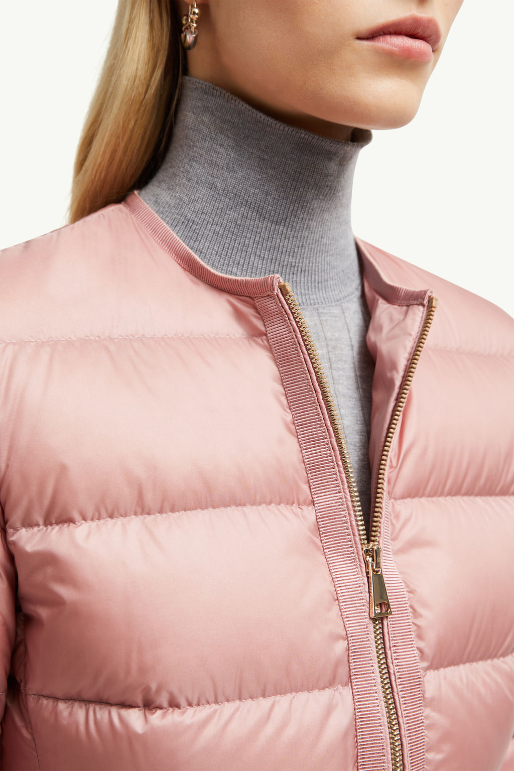 Light Pink Laurine Short Down Jacket - Short Down Jackets for Women ...