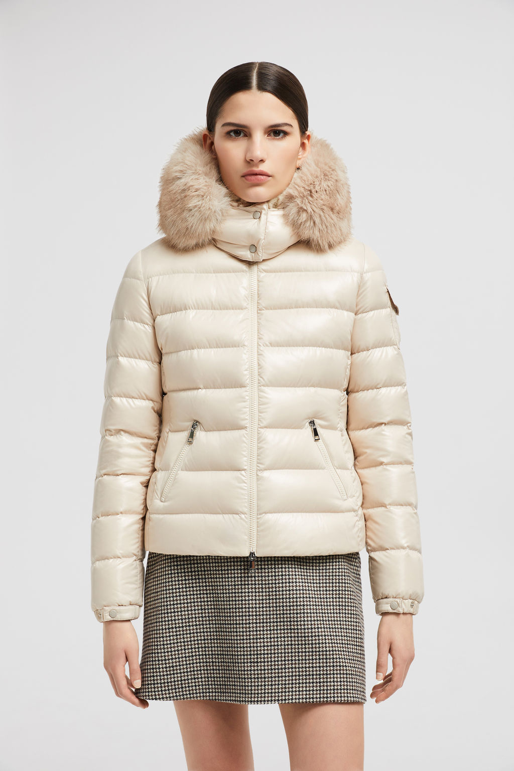 Light Beige Badyf Short Down Jacket - Short Down Jackets for Women ...