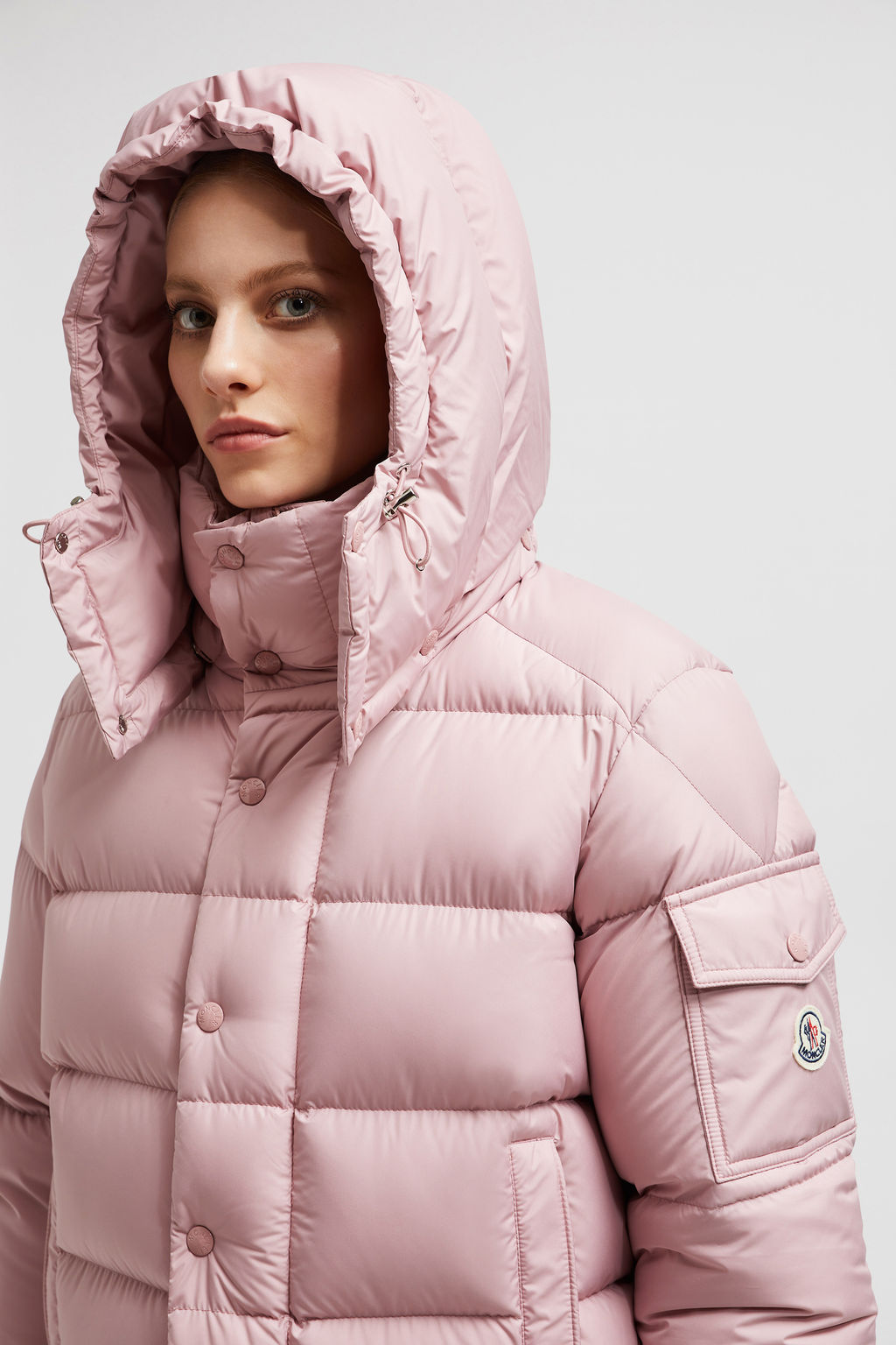 Plumífero corto Moncler Maya 70 Rosado claro - Plumíferos cortos de Mujer | Moncler ES