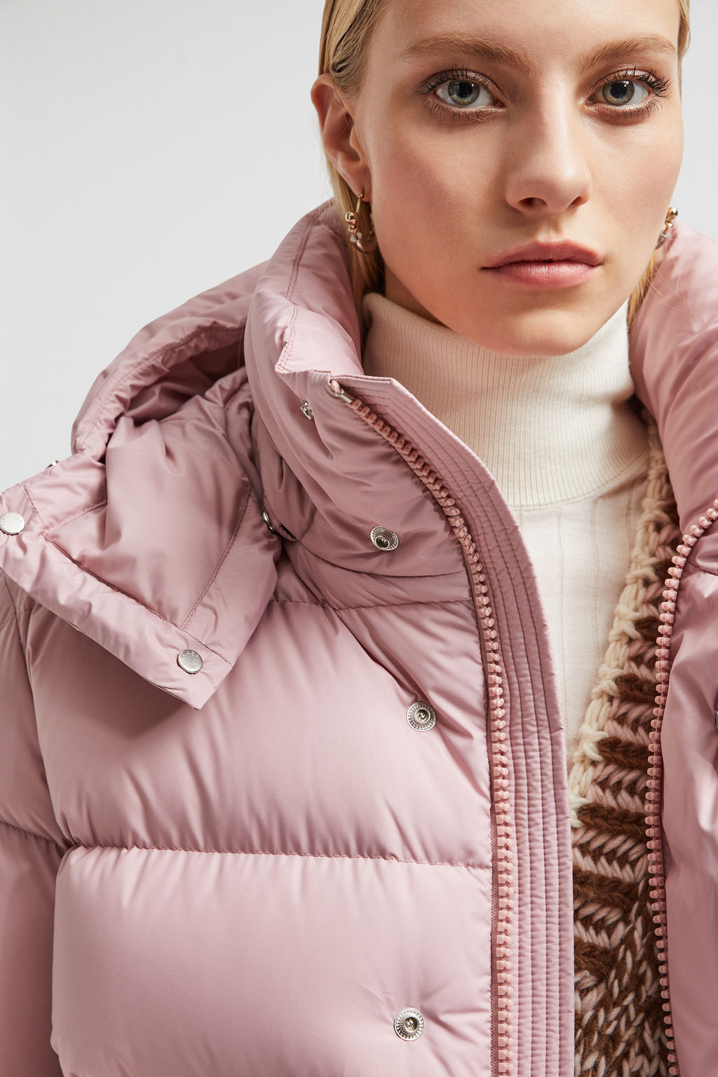 Light Pink Moncler Maya 70 Short Down Jacket - Short Down Jackets for ...
