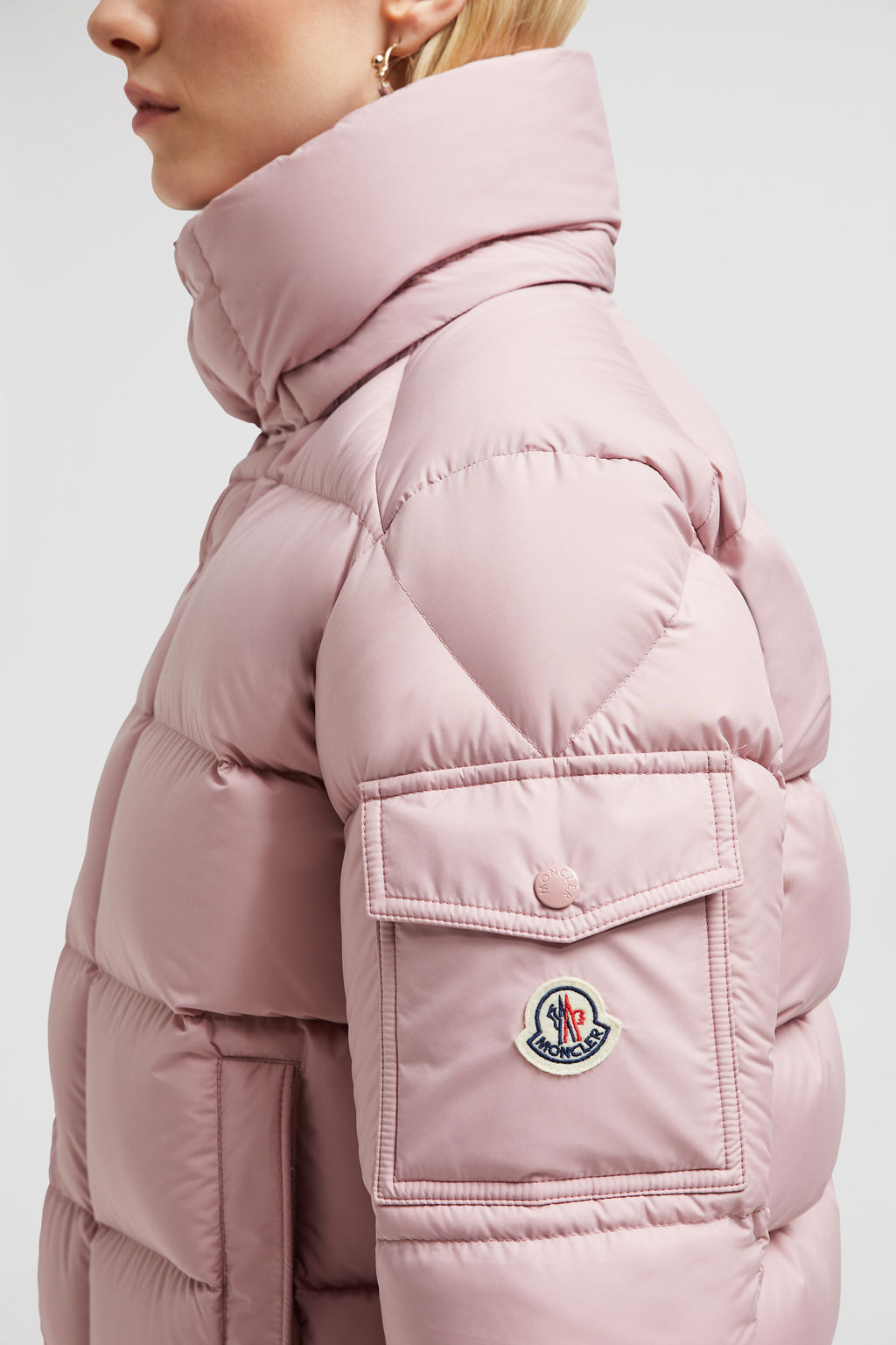 Light Pink Moncler Maya 70 Short Down Jacket - Short Down Jackets for ...
