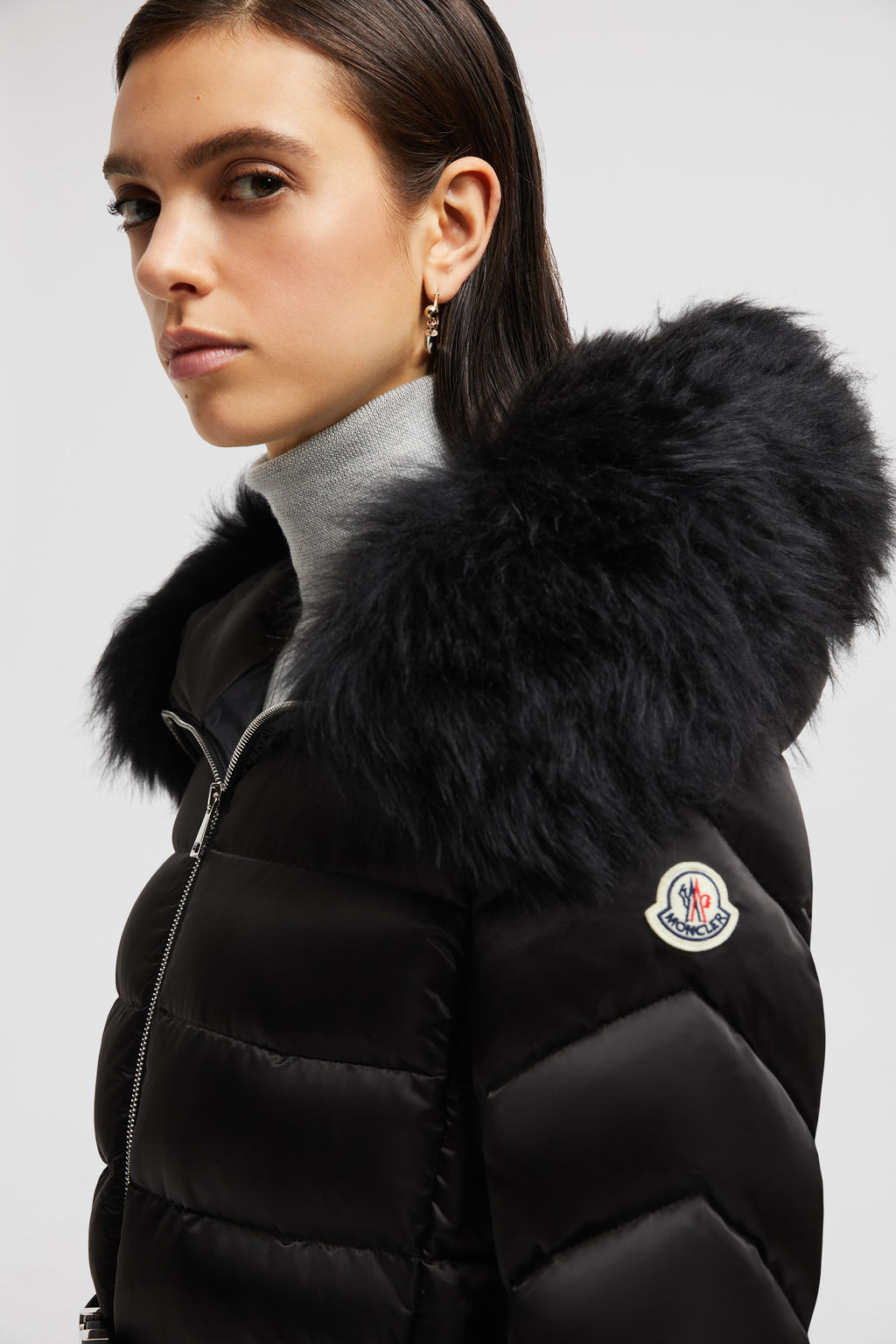 Black Cupidone Short Down Jacket - Short Down Jackets for Women ...