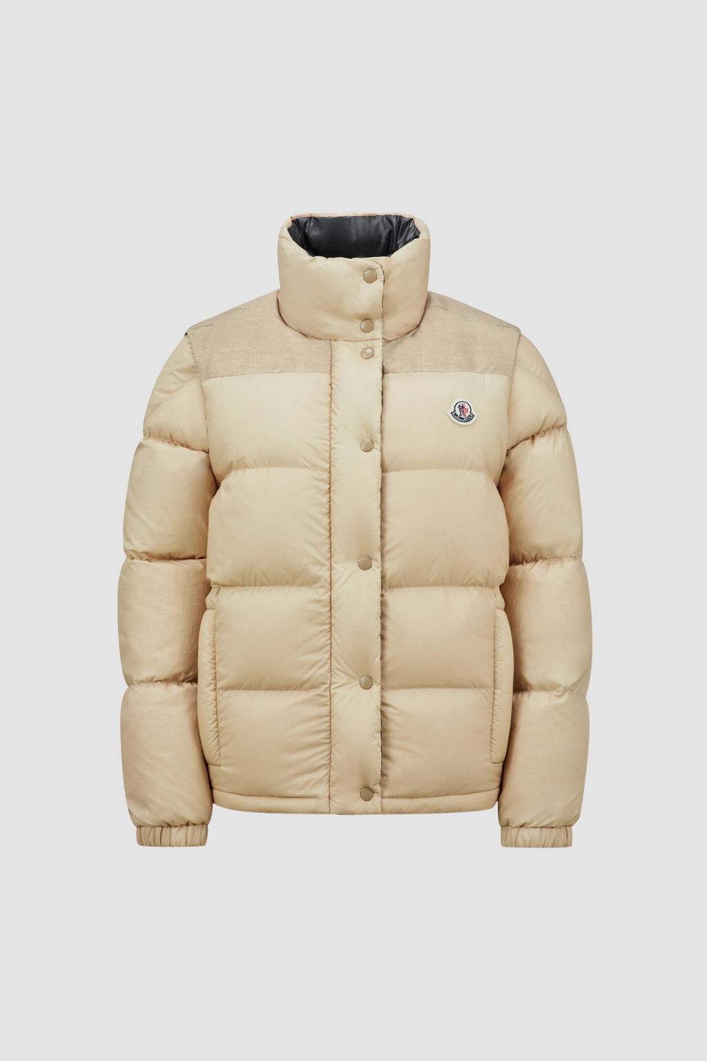 Plumífero reversible Moncler Verone Beige Arena - Plumíferos cortos de ...