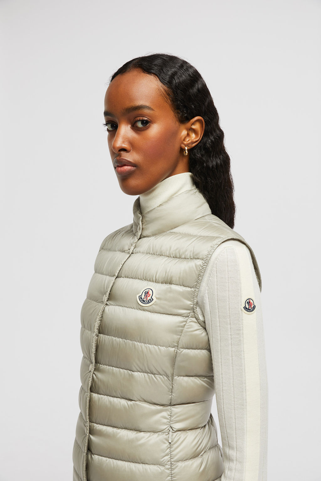 Light Gray Liane Gilet - Vests for Women | Moncler DE