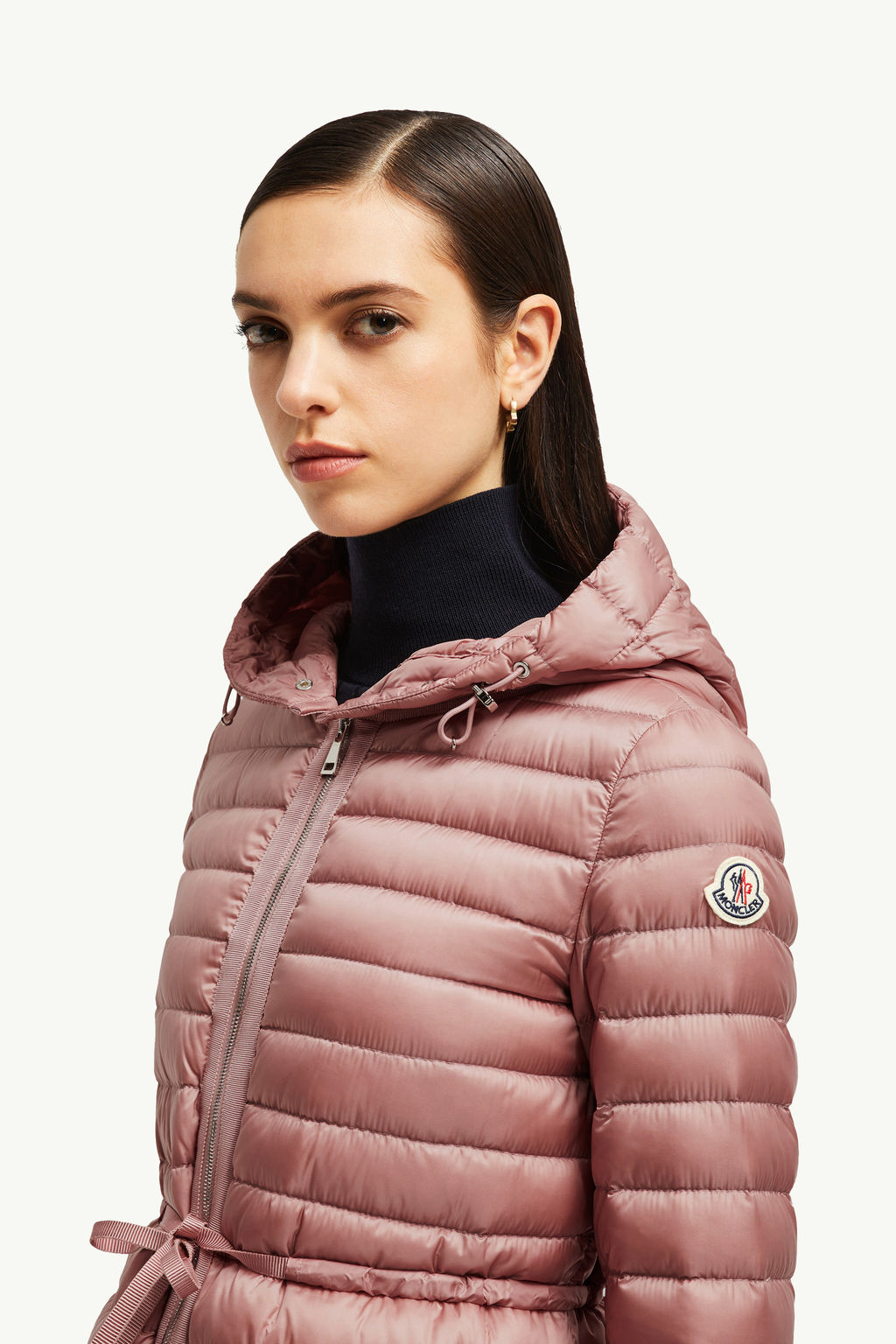 Light Pink Raie Short Down Jacket - Short Down Jackets for Women | Moncler IT