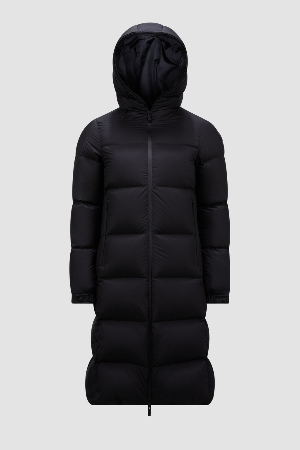 Black Arredoun Long Down Jacket - Long Down Jackets for Women | Moncler US