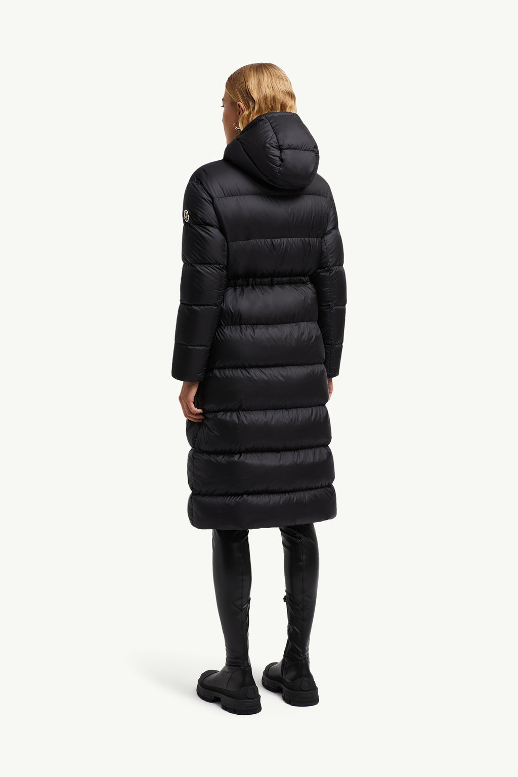 Black Boulogne Reversible Long Down Jacket - Long Down Jackets for Women | Moncler ES
