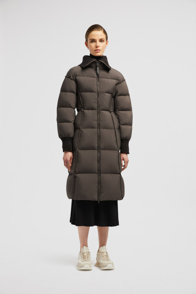 Brown Brerelle Long Down Jacket - Long Down Jackets for Women | Moncler CH