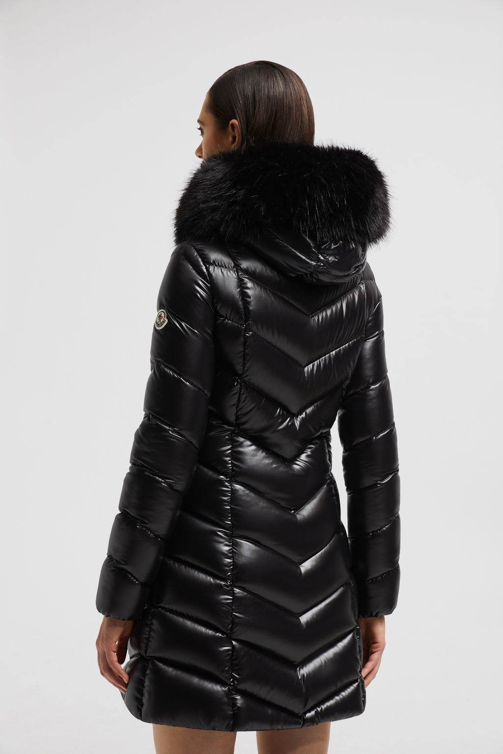 Black Fulmarus Long Down Jacket - Long Down Jackets for Women | Moncler CA