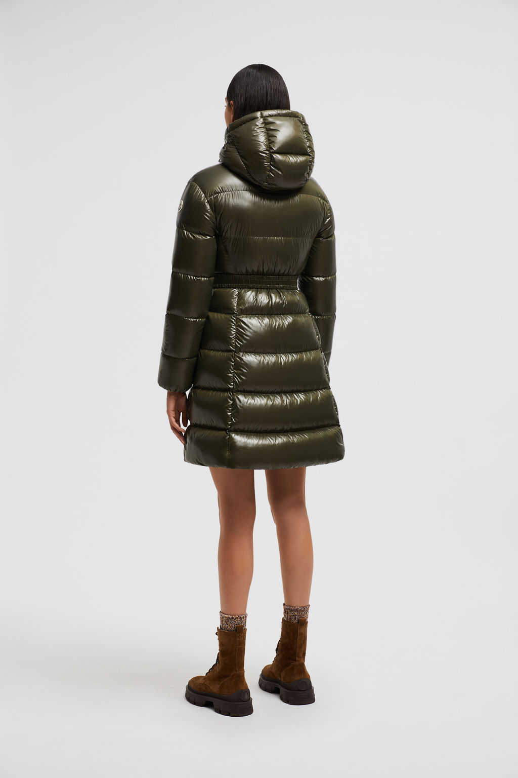Doudoune longue Bellevue Vert Foncé - Doudounes longues Femme | Moncler FR