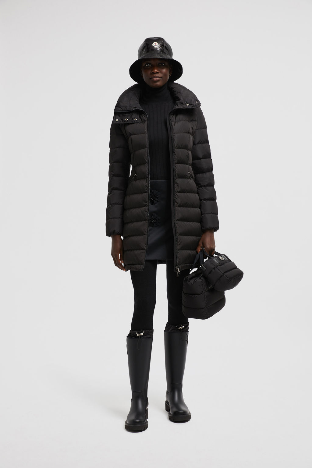 Black Boulogne Reversible Long Down Jacket Long Down Jackets For Women Moncler Gb