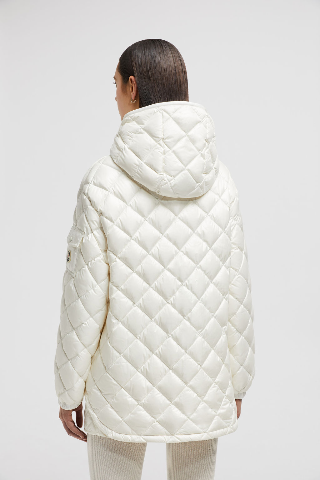 Off White Padded Jacket - Short Down Jackets for Women | Moncler US