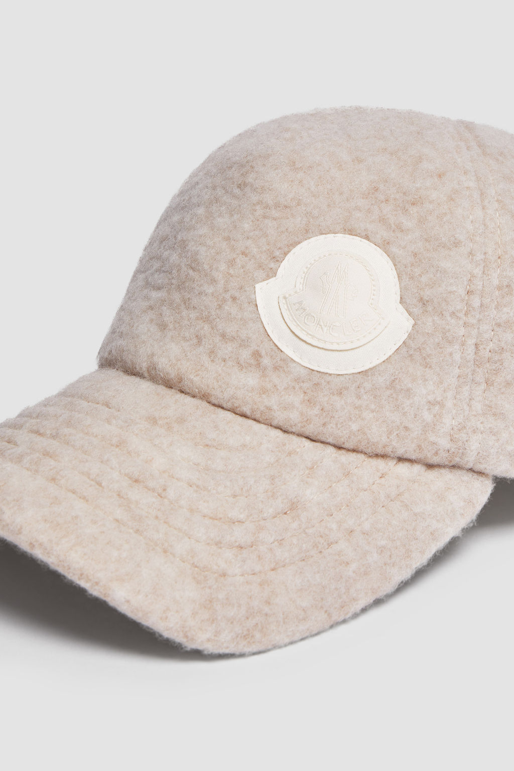 Light Beige Wool Baseball Cap - Hats & Beanies for Women | Moncler US