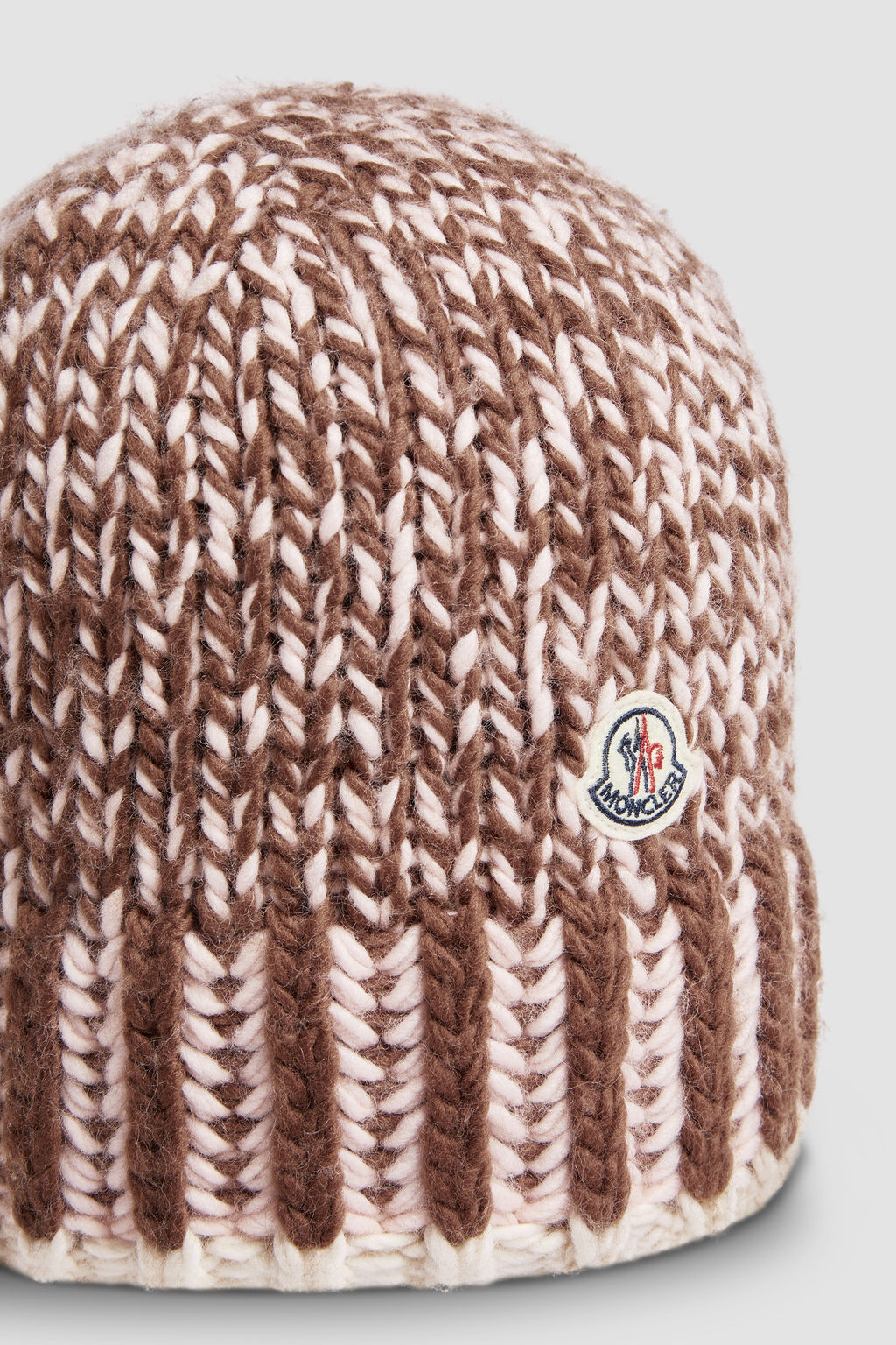 Bonnet en laine moulinée Beige - Chapeaux & Bonnets Femme | Moncler FR