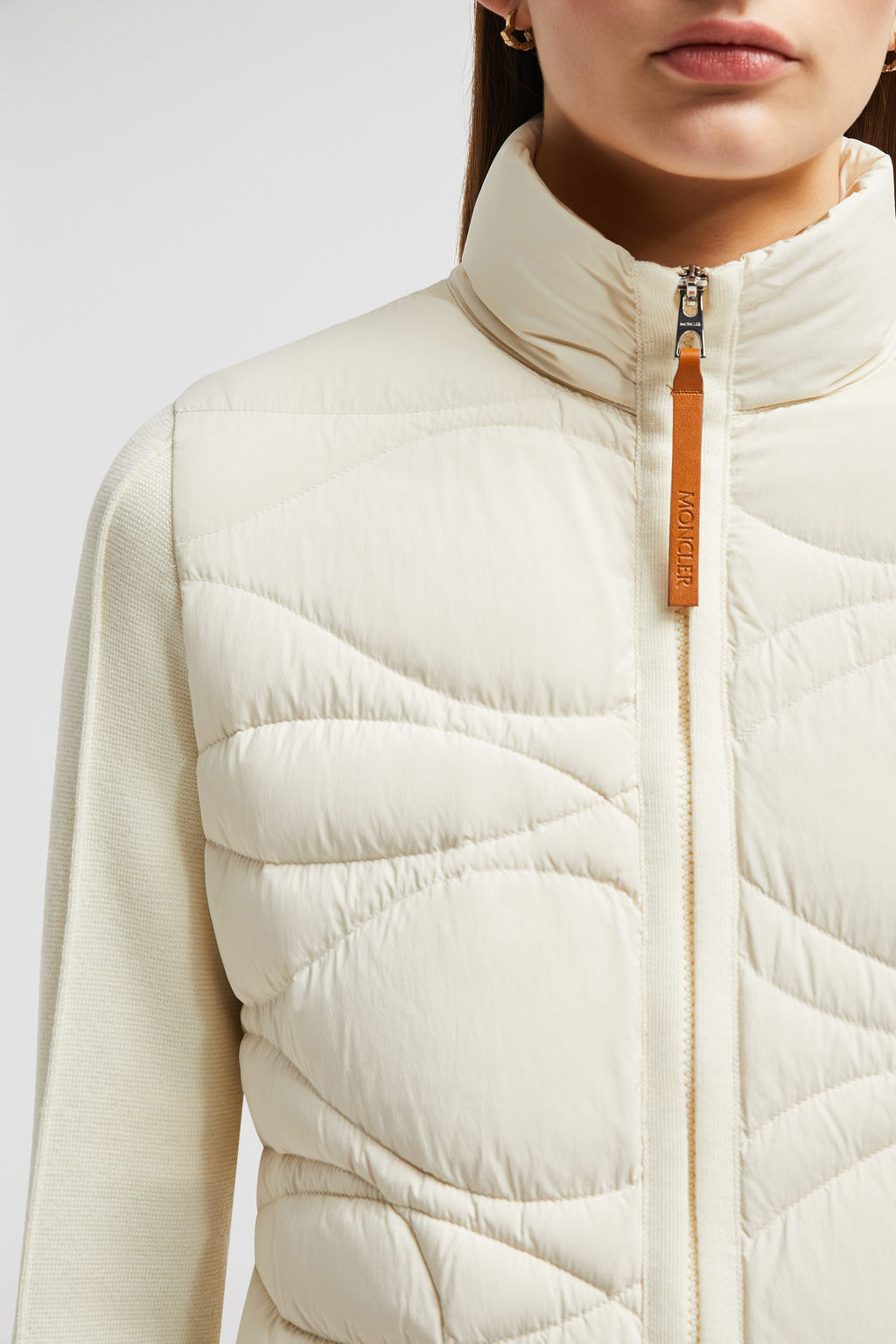 Cardigan imbottito in lana Bianco Ottico - Maglioni & Cardigan Donna ...