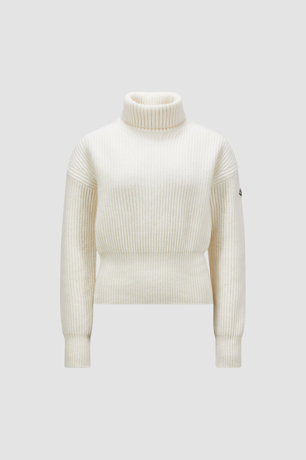 Pull à Col Roulé En Laine Blanc Lait Pulls And Cardigans Femme Moncler Fr