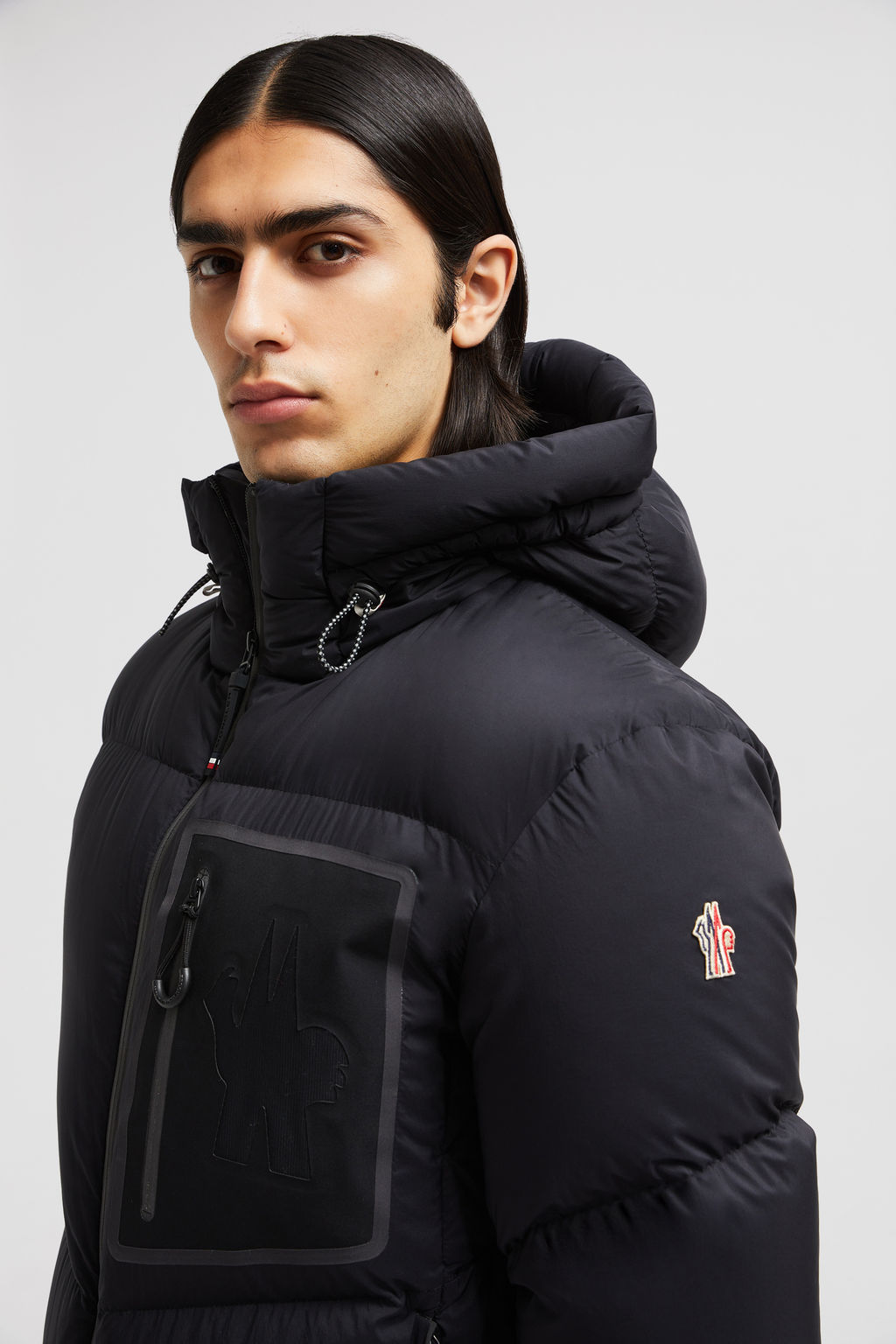 Black Mandres Short Down Jacket - Short Down Jackets for Men | Moncler SG