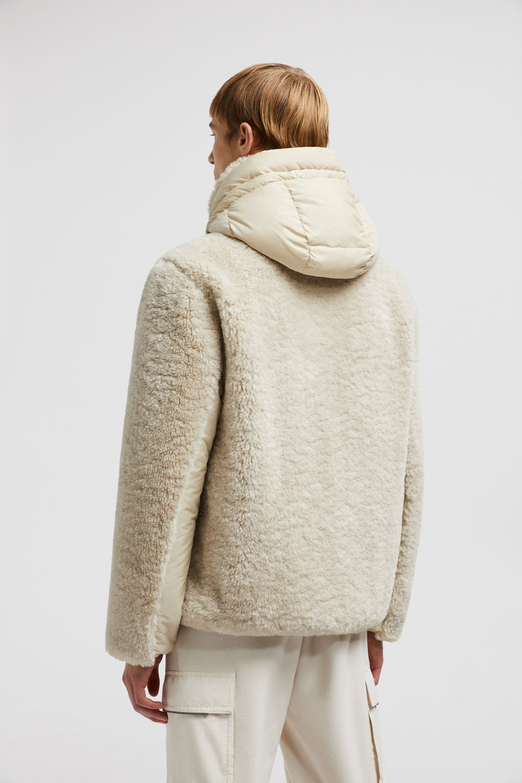 Light Beige Wengi Reversible Short Down Jacket - Short Down Jackets for ...