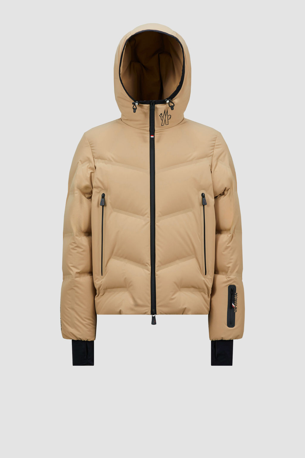 Beige Arcesaz Short Down Jacket - Short Down Jackets for Men | Moncler IT