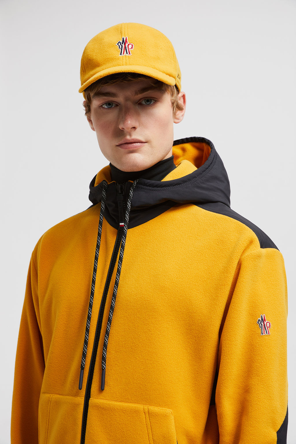Yellow Zip-Up Hoodie - Sweatshirts for Men | Moncler GB