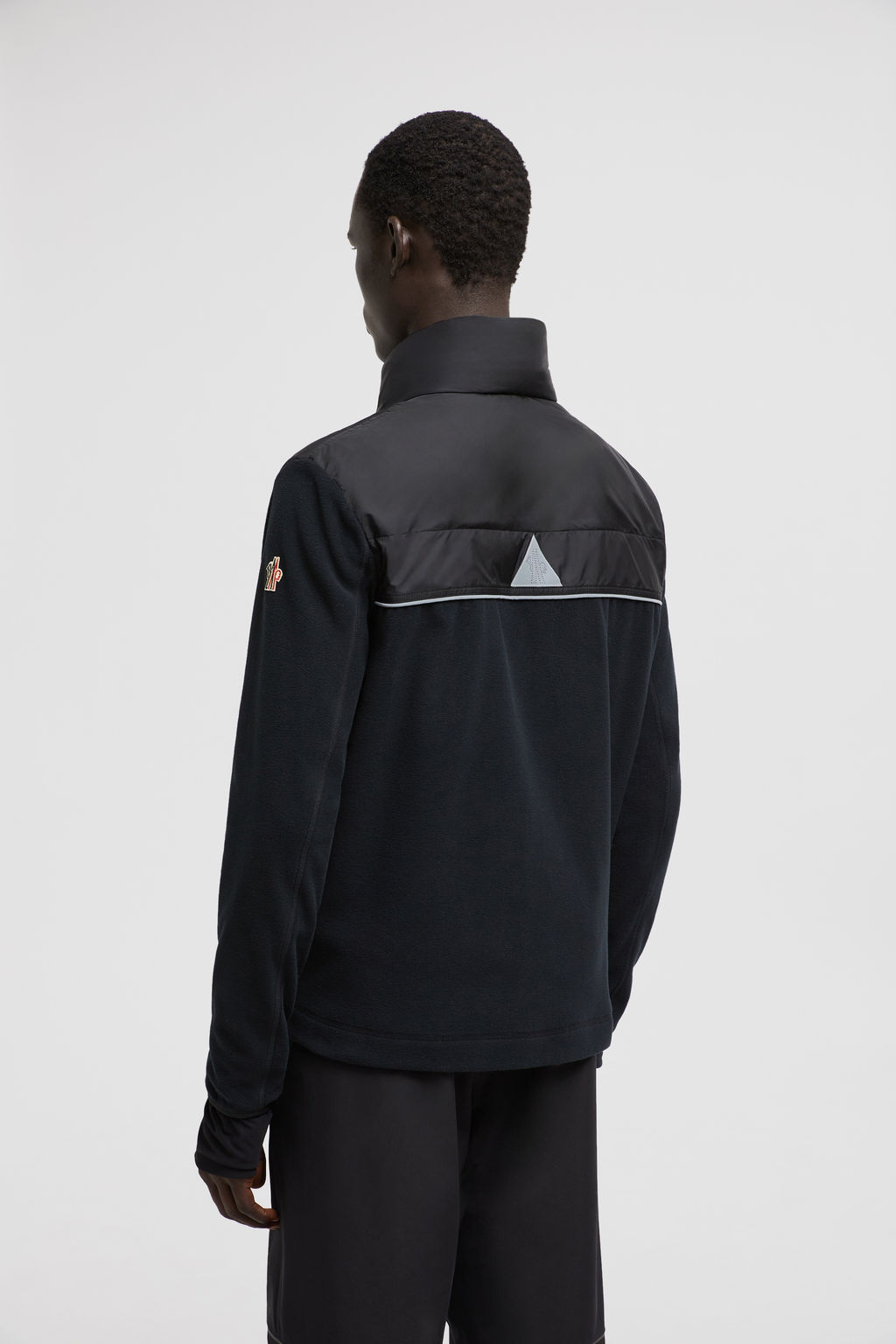 Black Padded Zip-Up Cardigan - Sweatshirts for Men | Moncler US