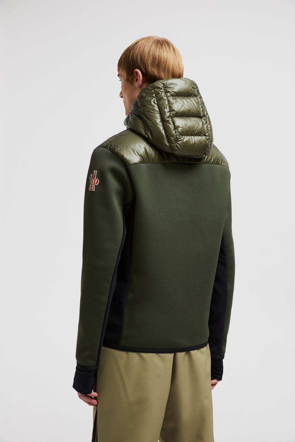 Green Padded Zip-Up Hoodie - Sweaters & Cardigans for Men | Moncler GB