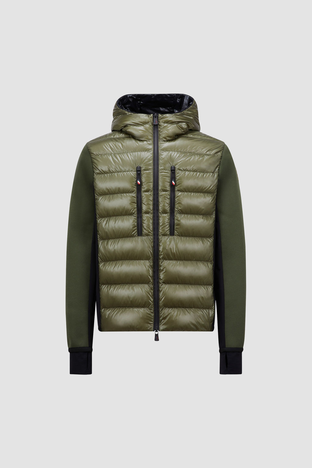 Green Padded Zip-Up Hoodie - Sweaters & Cardigans for Men | Moncler GB