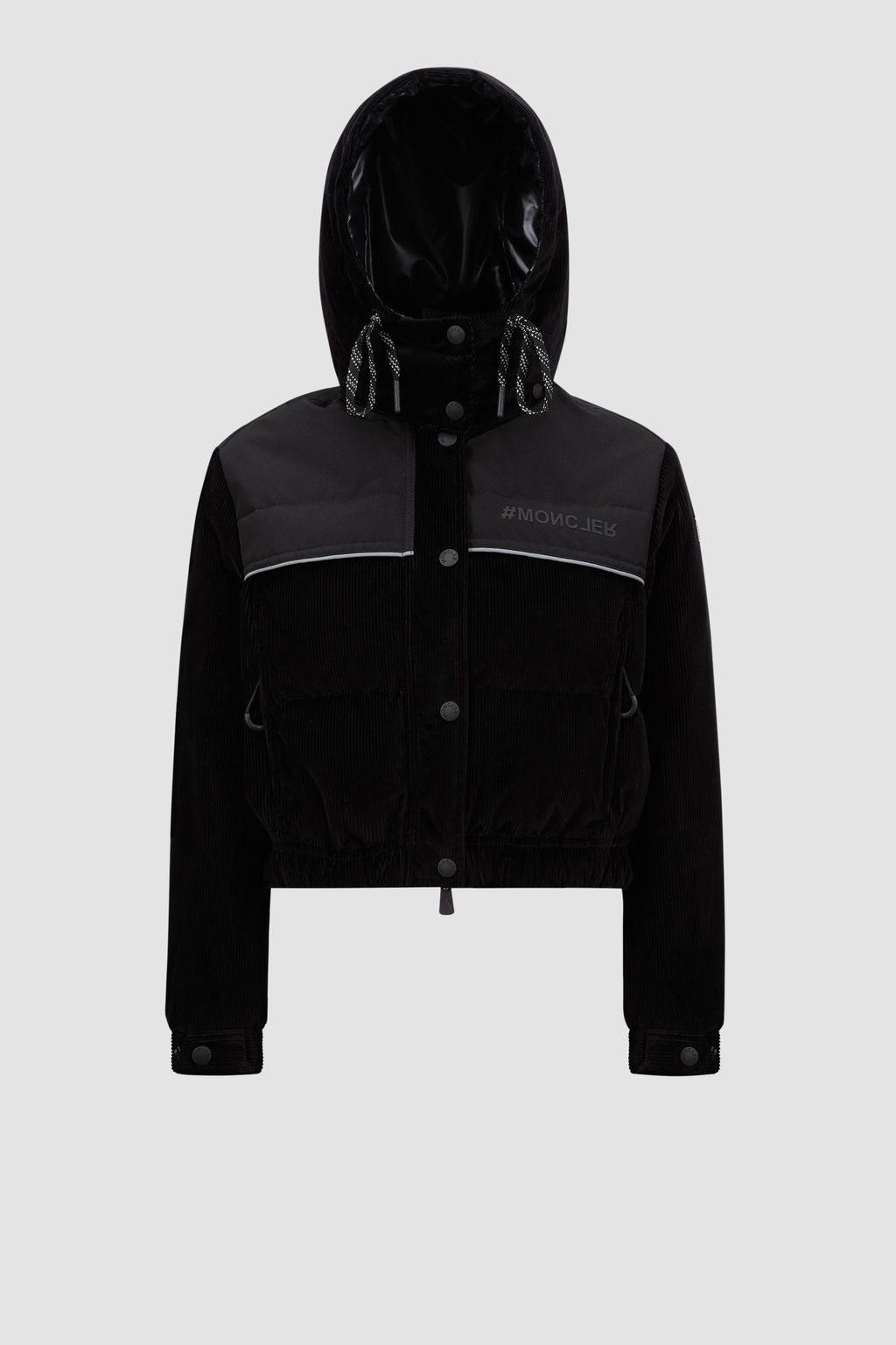Black Spinas Short Down Jacket - Short Down Jackets for Women | Moncler US