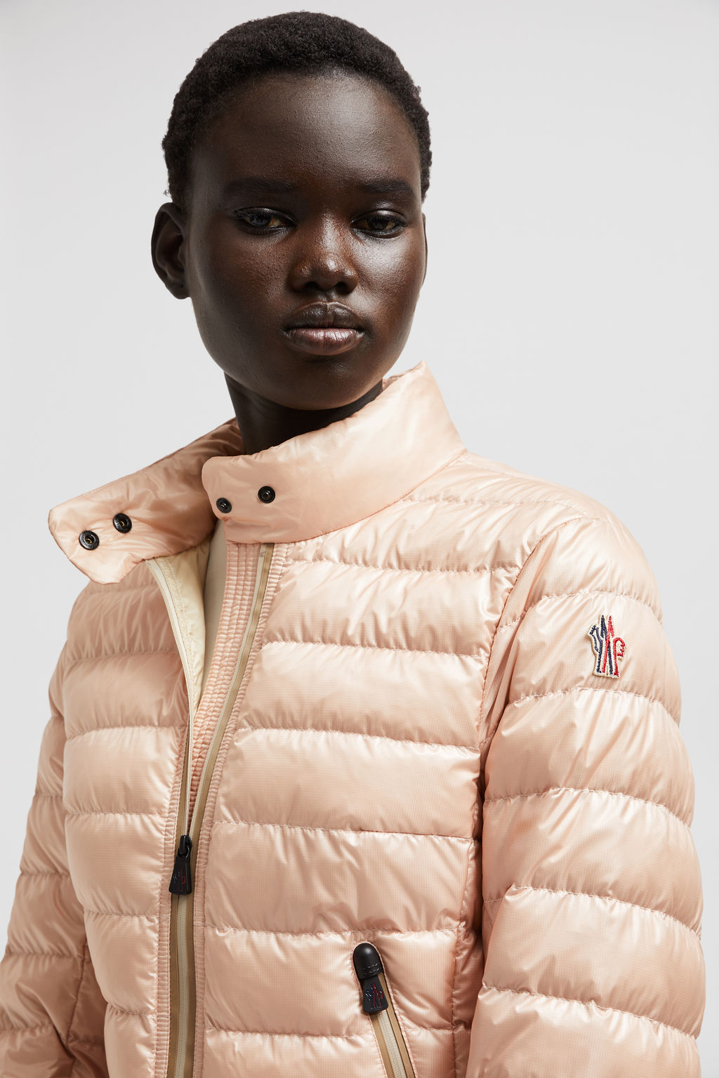 Light Pink Walibi Short Down Jacket - Short Down Jackets for Women | Moncler GB