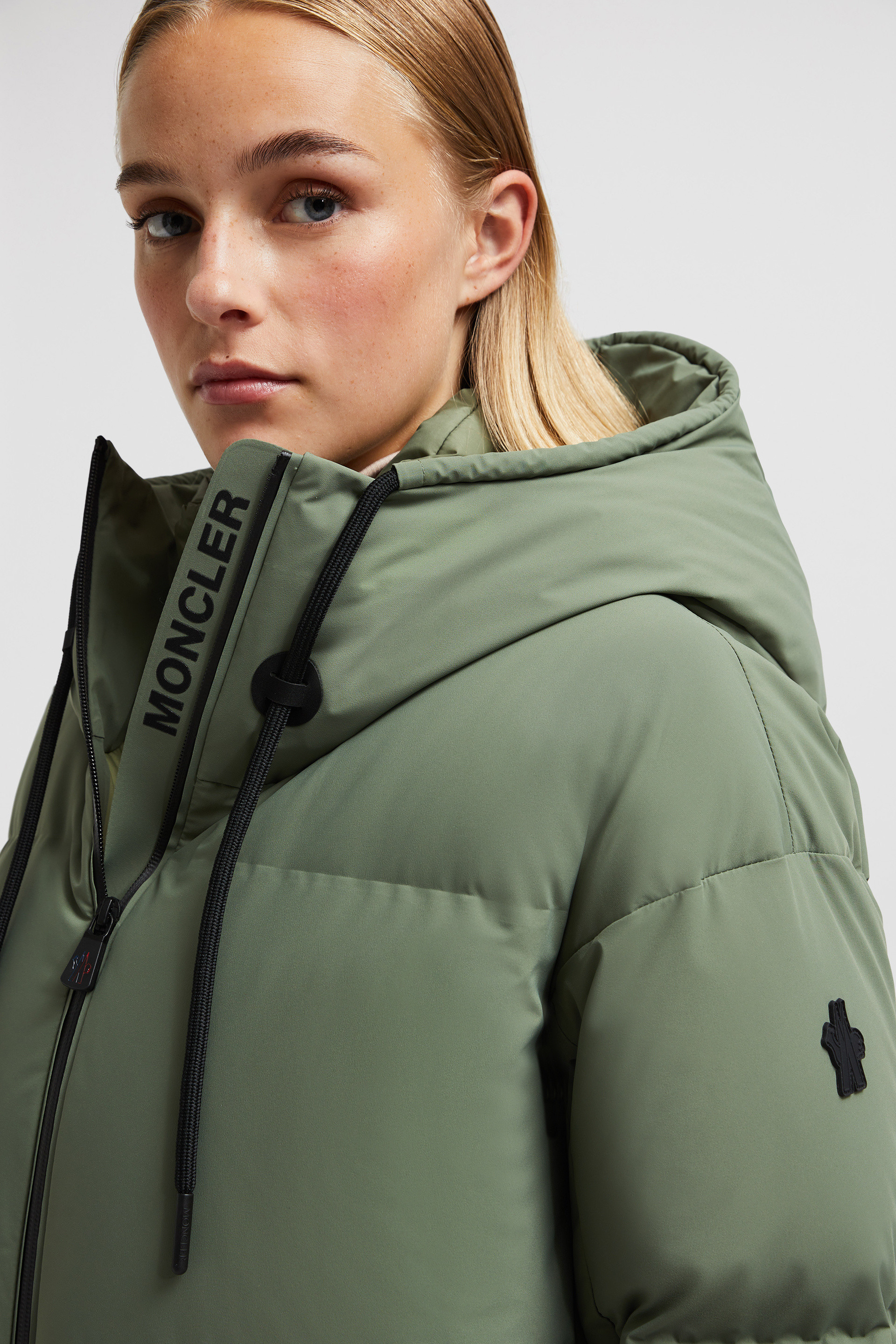 Moncler green women's coat store