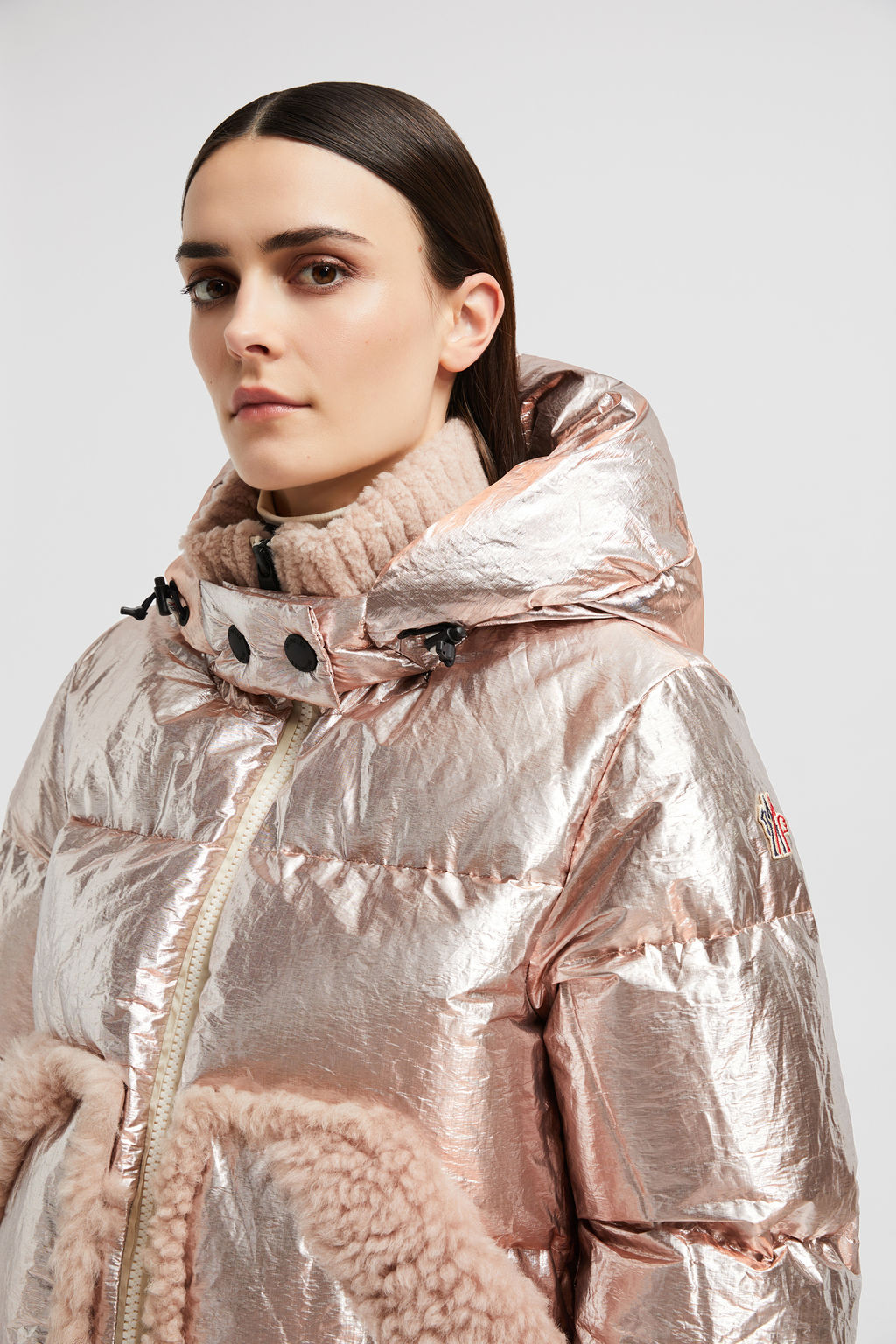Light Pink Trevelin Short Down Jacket - Short Down Jackets for Women ...