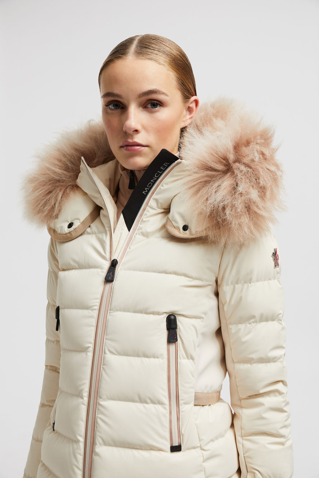 White Ivory Lamoura Short Down Jacket - Short Down Jackets for Women ...