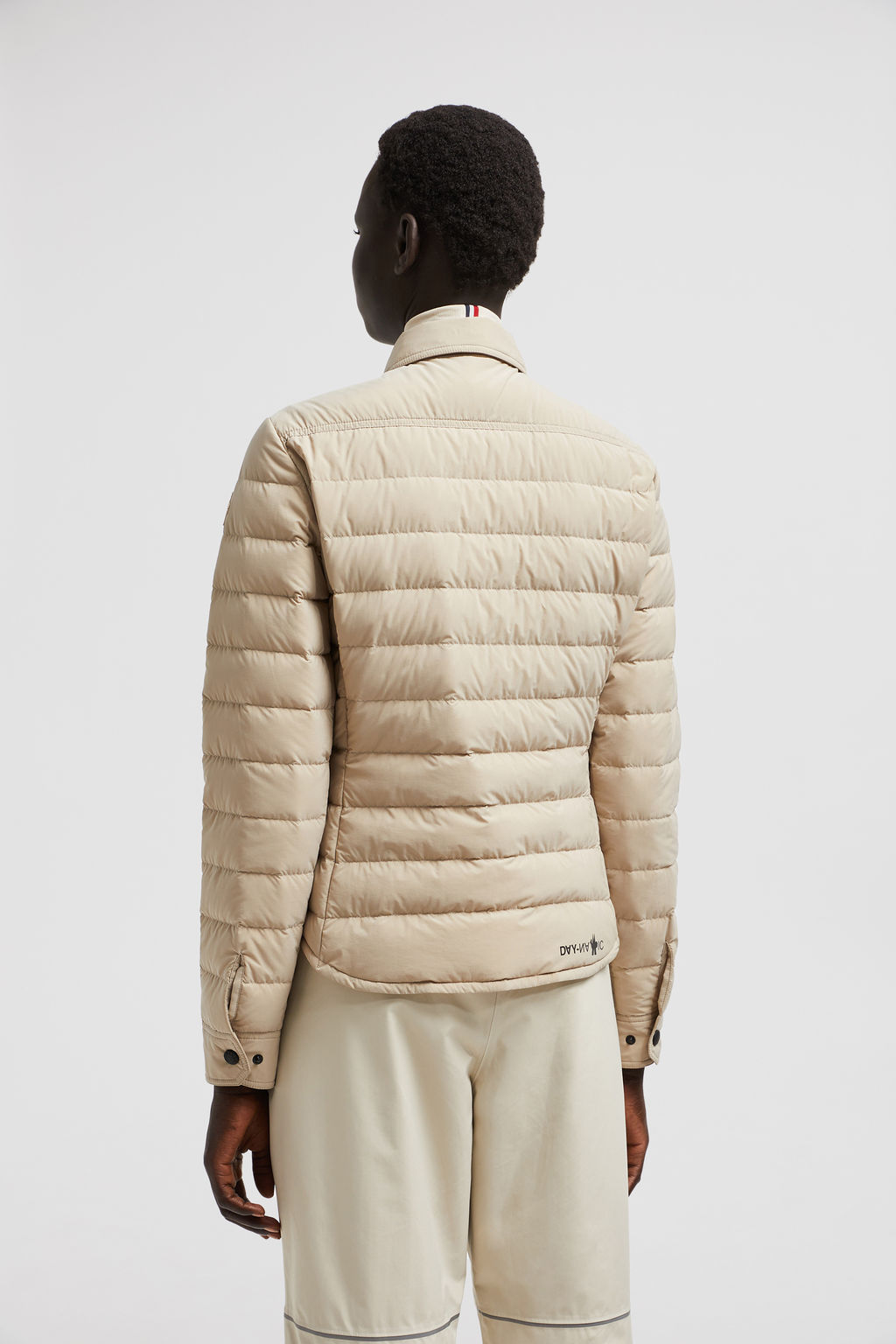 Light Beige Rozes Down Shacket - Short Down Jackets for Women | Moncler US