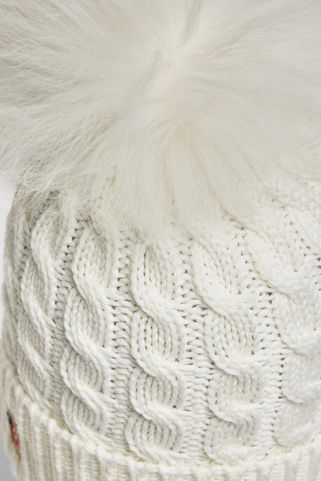 Bonnet en laine avec pompon Blanc - Chapeaux & Bonnets Femme | Moncler LU