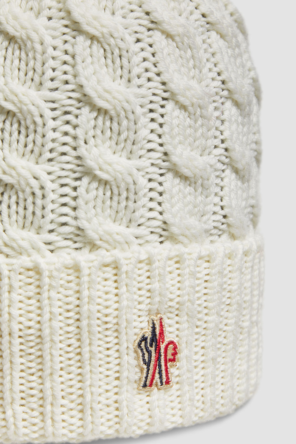 White Wool Beanie With Pom Pom - Hats & Beanies for Women | Moncler HU