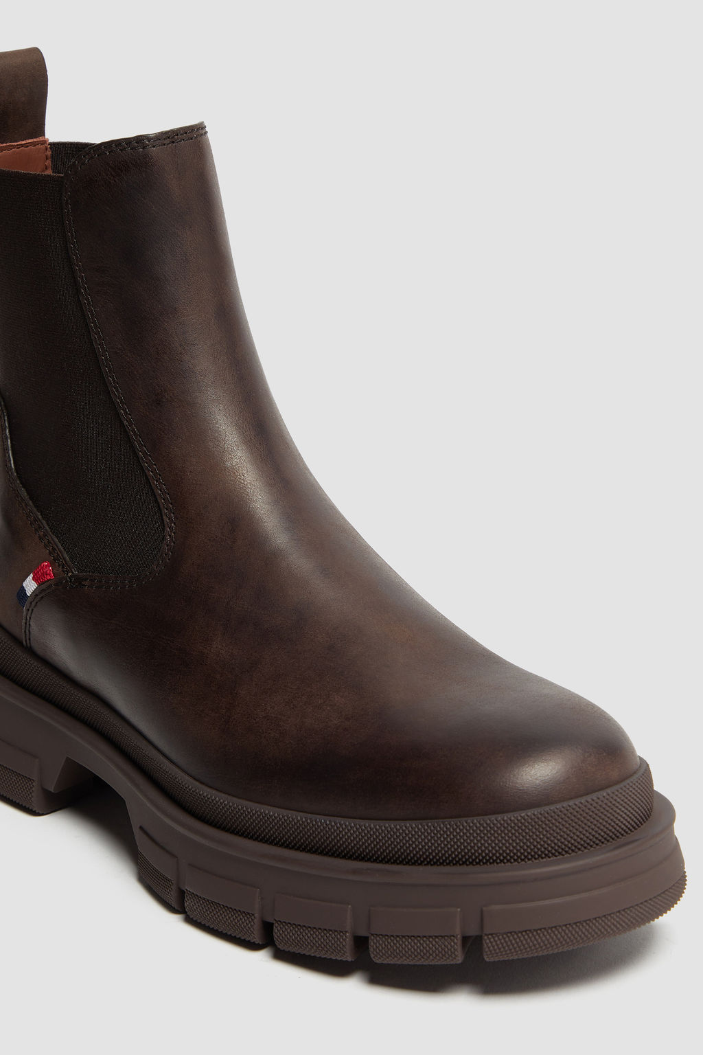 Stivaletti Chelsea in pelle Hevea Marrone - Stivali Uomo | Moncler IT