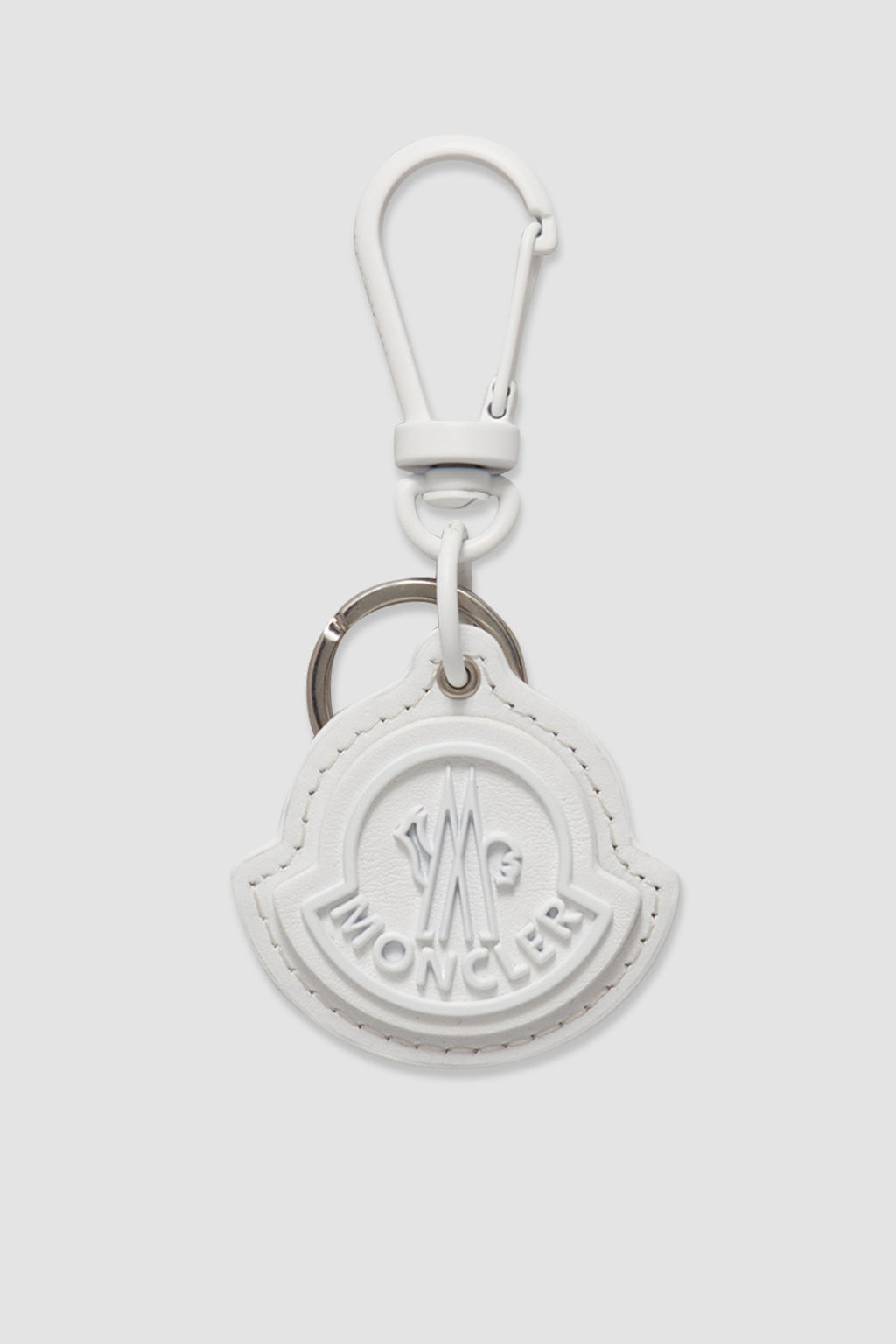 Black Leather Logo Key Ring - Bags & Small Accessories for Men | Moncler US