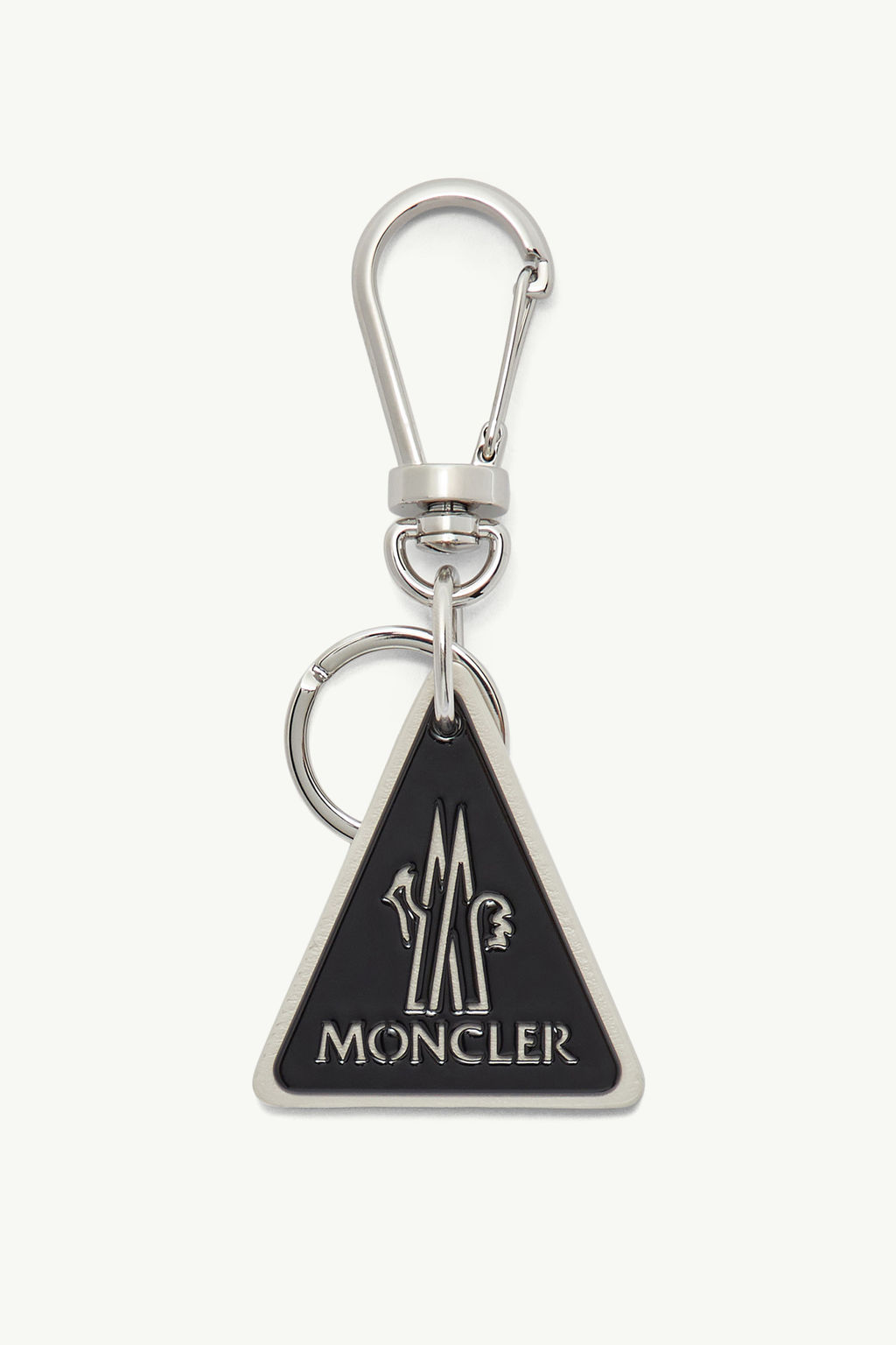 Black Leather Logo Key Ring - Bags & Small Accessories for Men | Moncler US