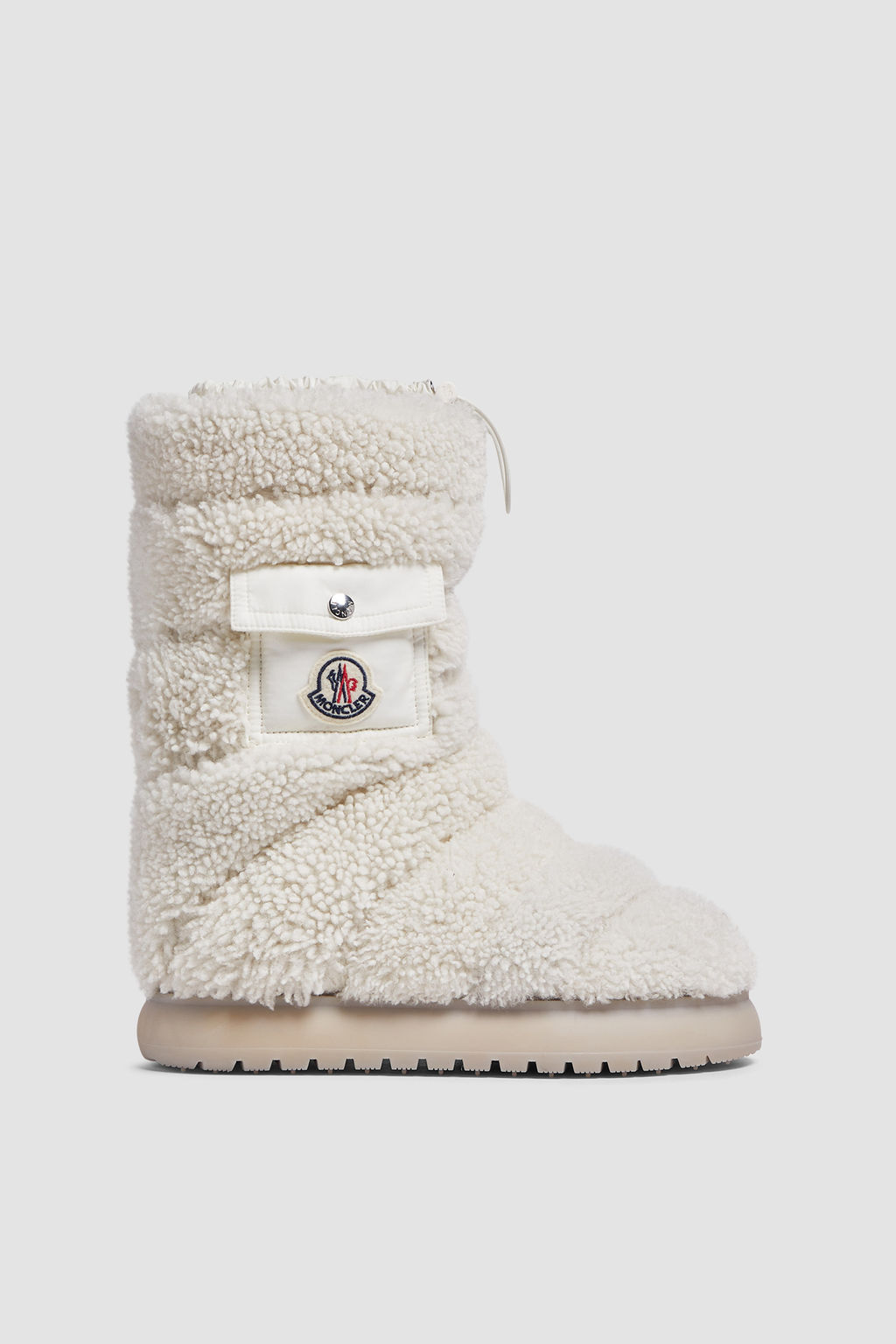 White Gaia Pocket Mid Boots - Boots for Women | Moncler NL